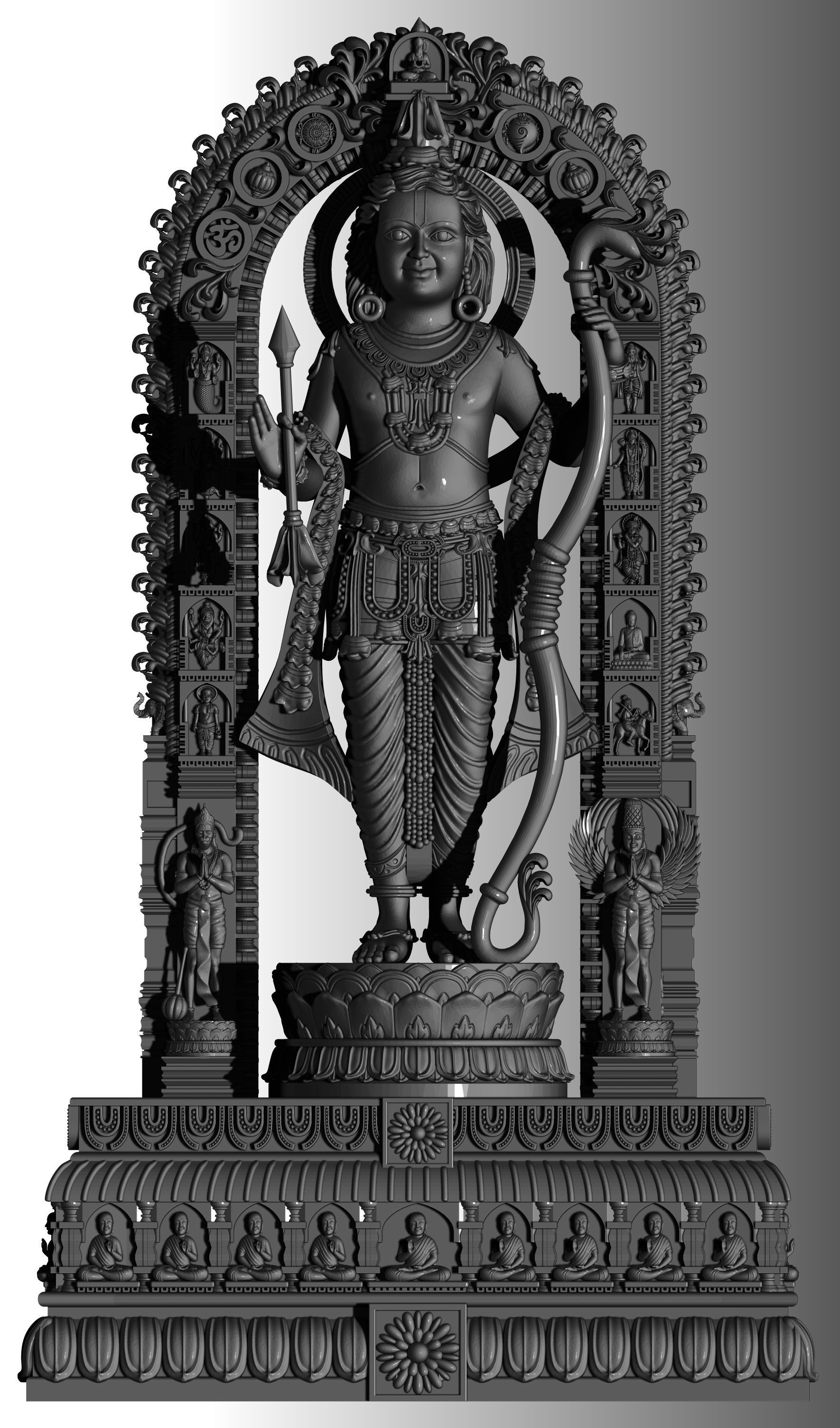 RAM LALLA STL 3D MODEL 4K QUALITY ORIGINAL WITH BASE FILE 3D model ...