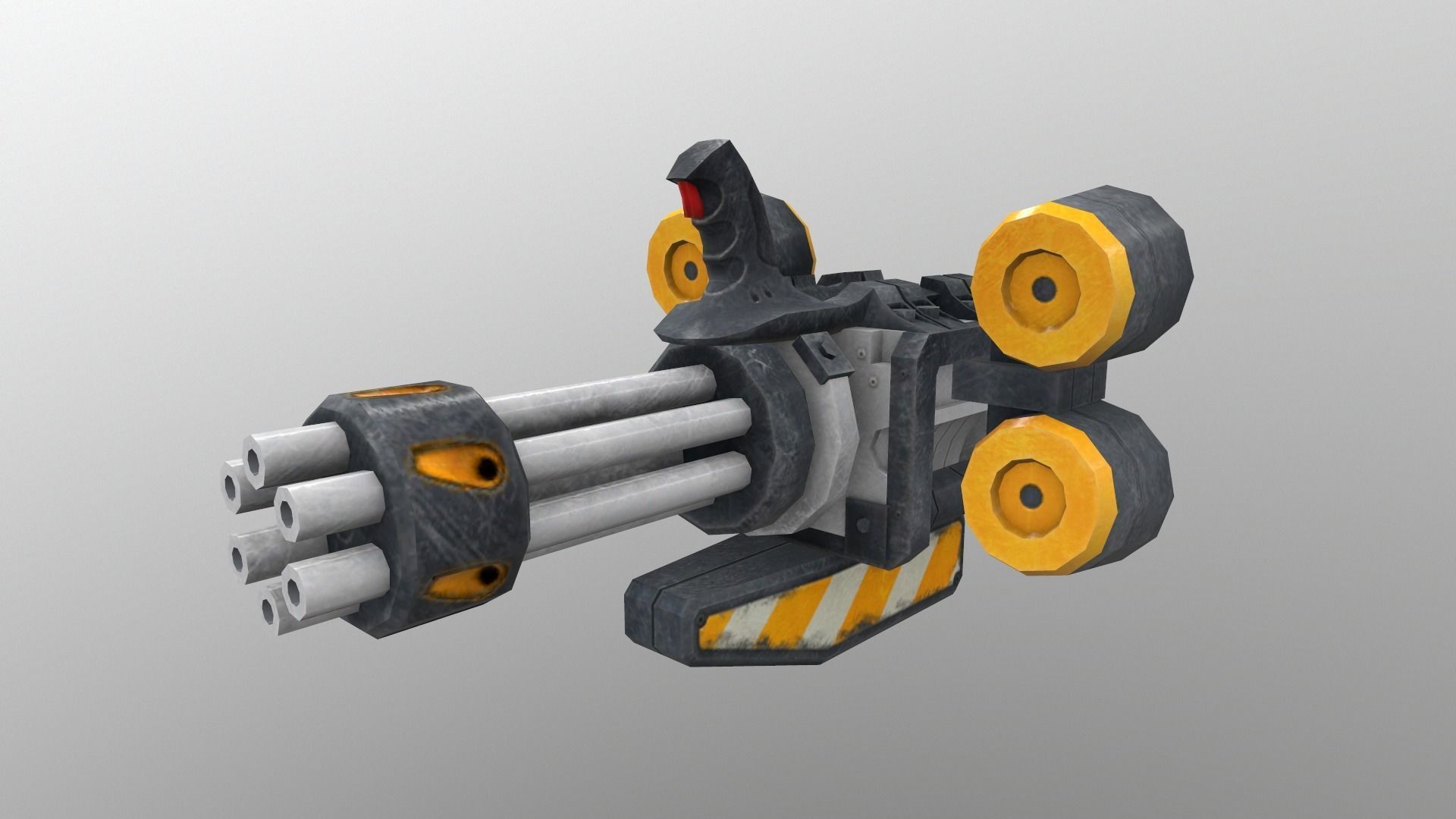 3D model Hand Gatling Gun Level 2 VR / AR / low-poly | CGTrader