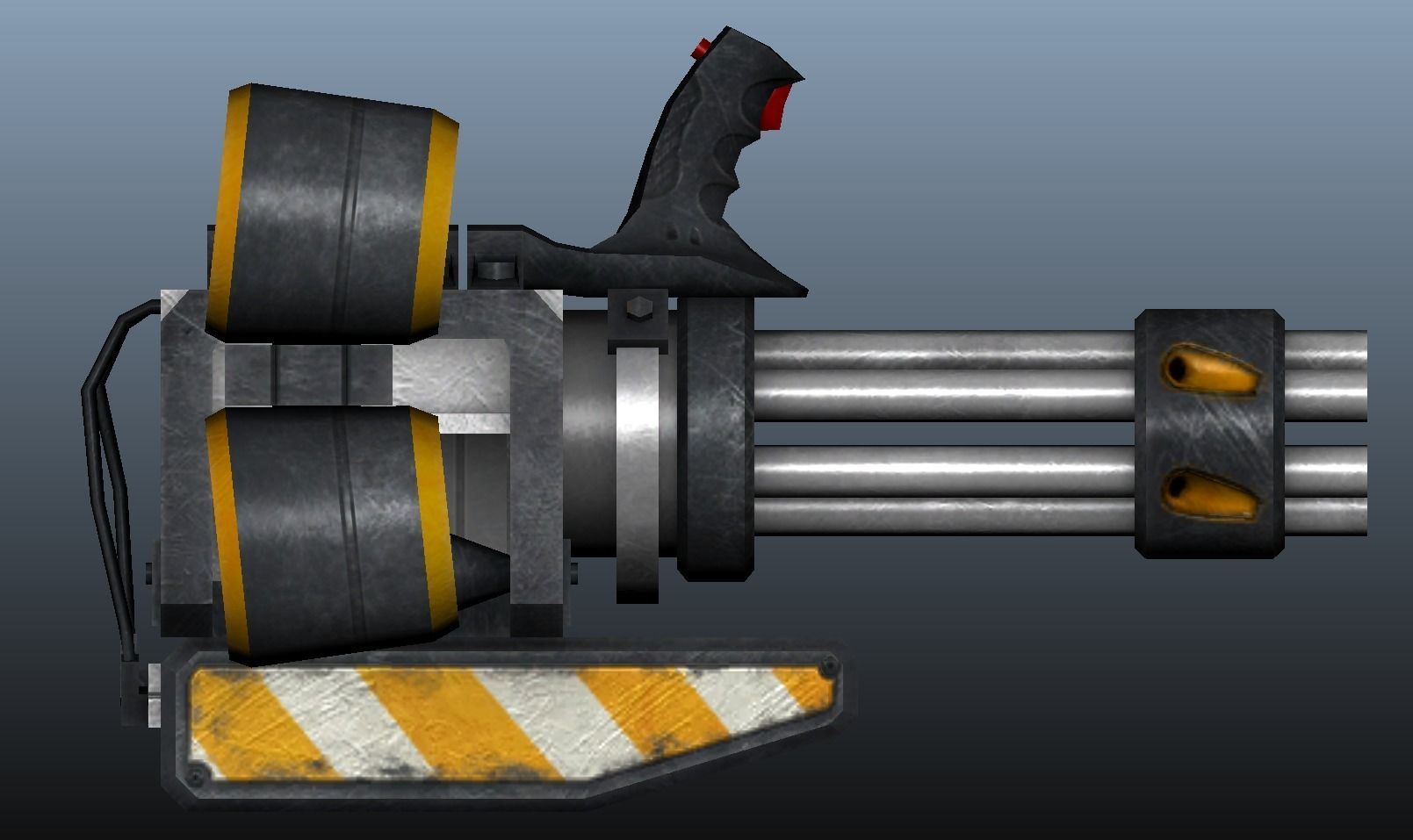 3D model Hand Gatling Gun Level 2 VR / AR / low-poly | CGTrader