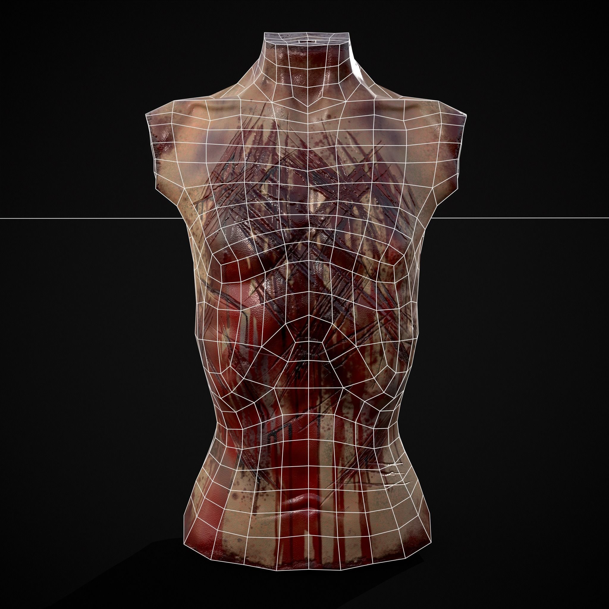3D model Severed Male Torso VR / AR / low-poly | CGTrader