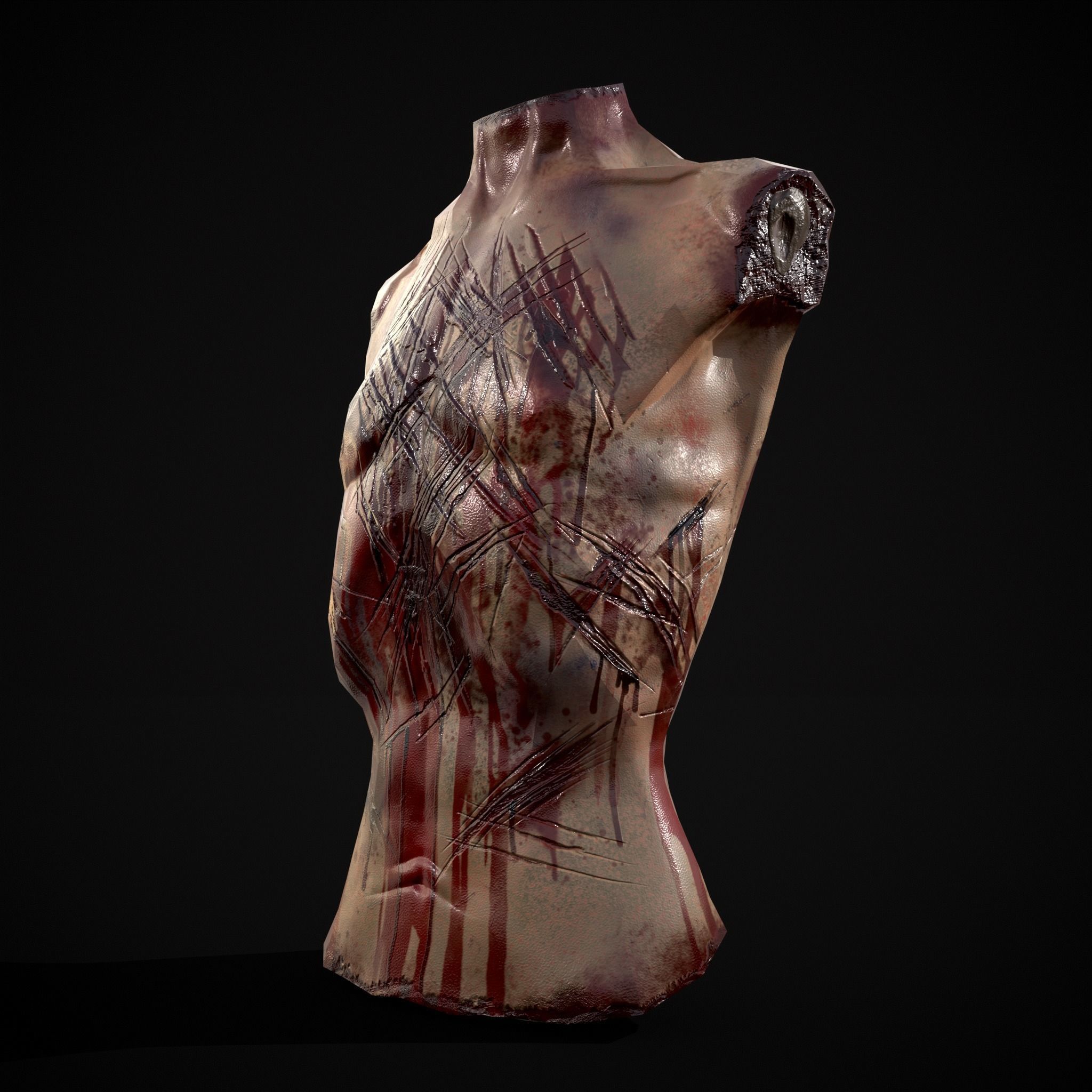 3D model Severed Male Torso VR / AR / low-poly | CGTrader