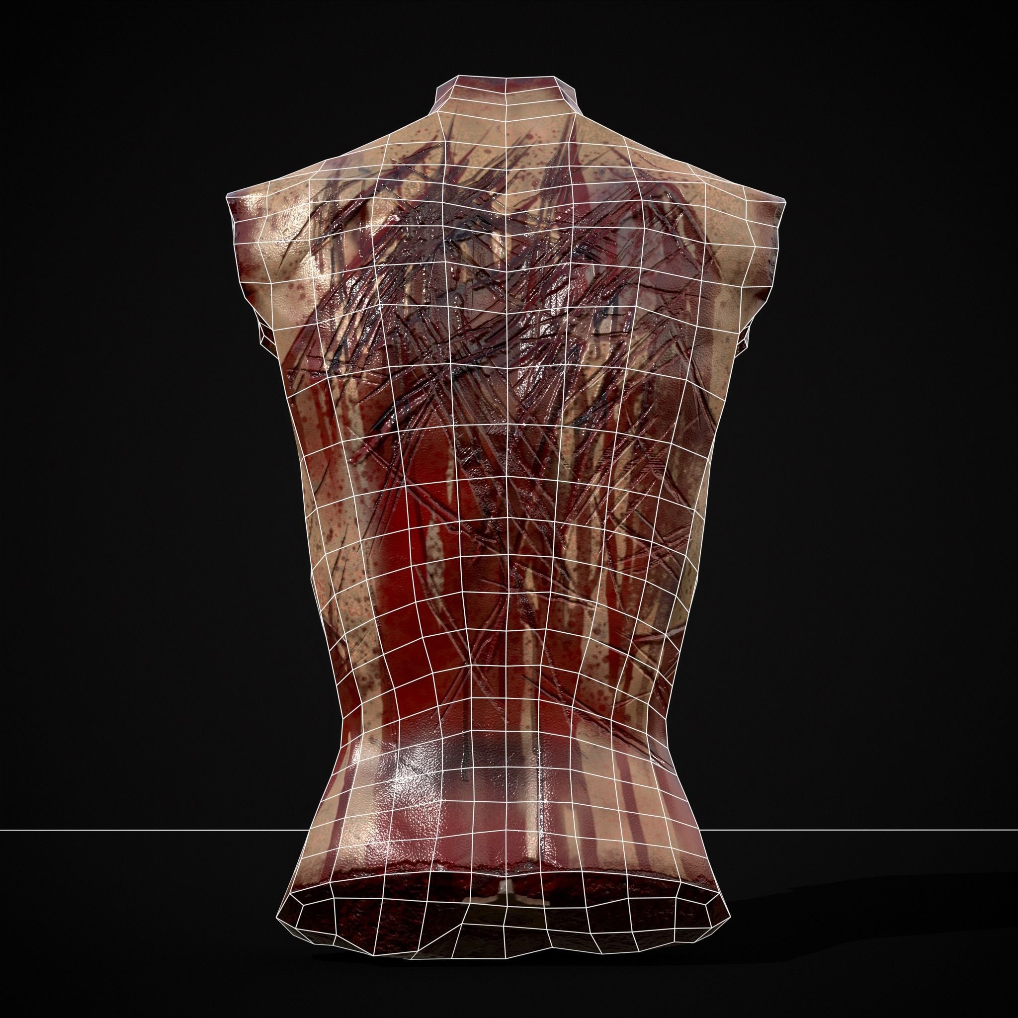 3D model Severed Male Torso VR / AR / low-poly | CGTrader