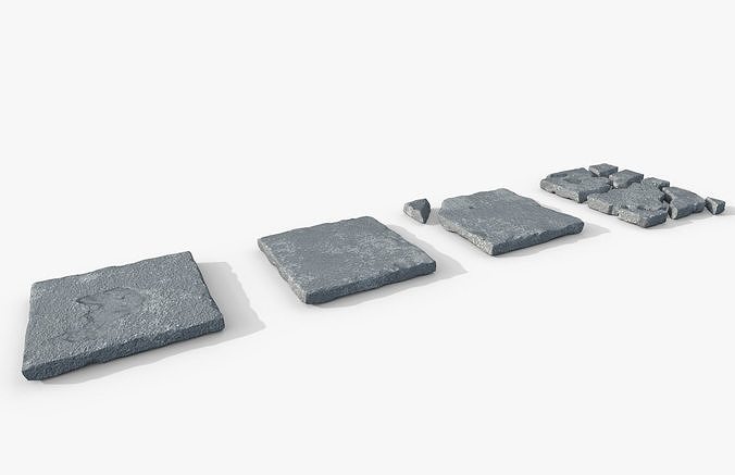 3D model Cement tiles VR / AR / low-poly | CGTrader