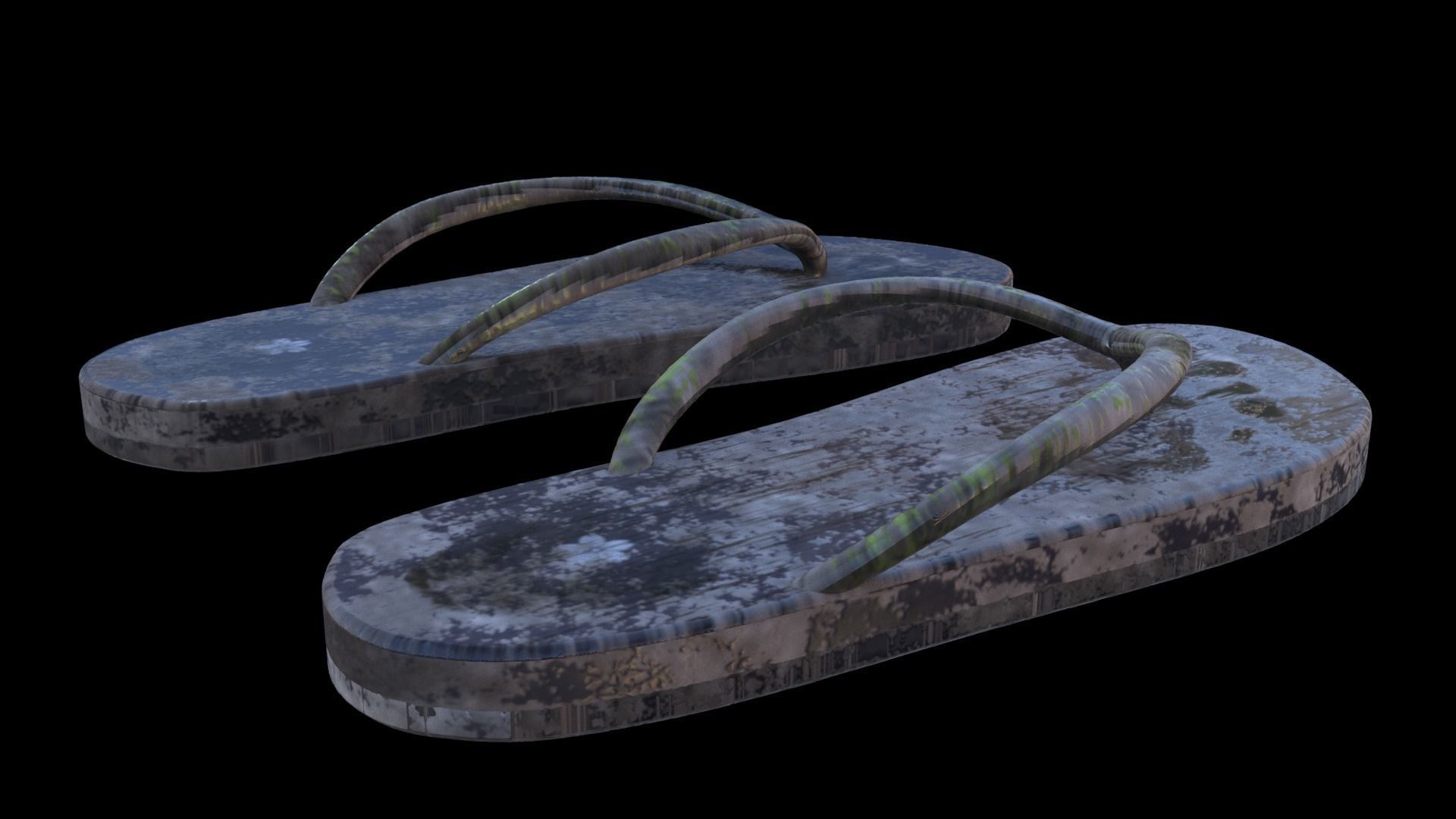 Dirty Flip Flops 3D model | CGTrader