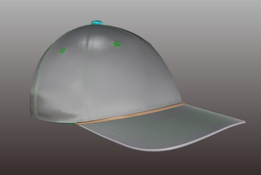 corduroy rope hat 3D model | CGTrader