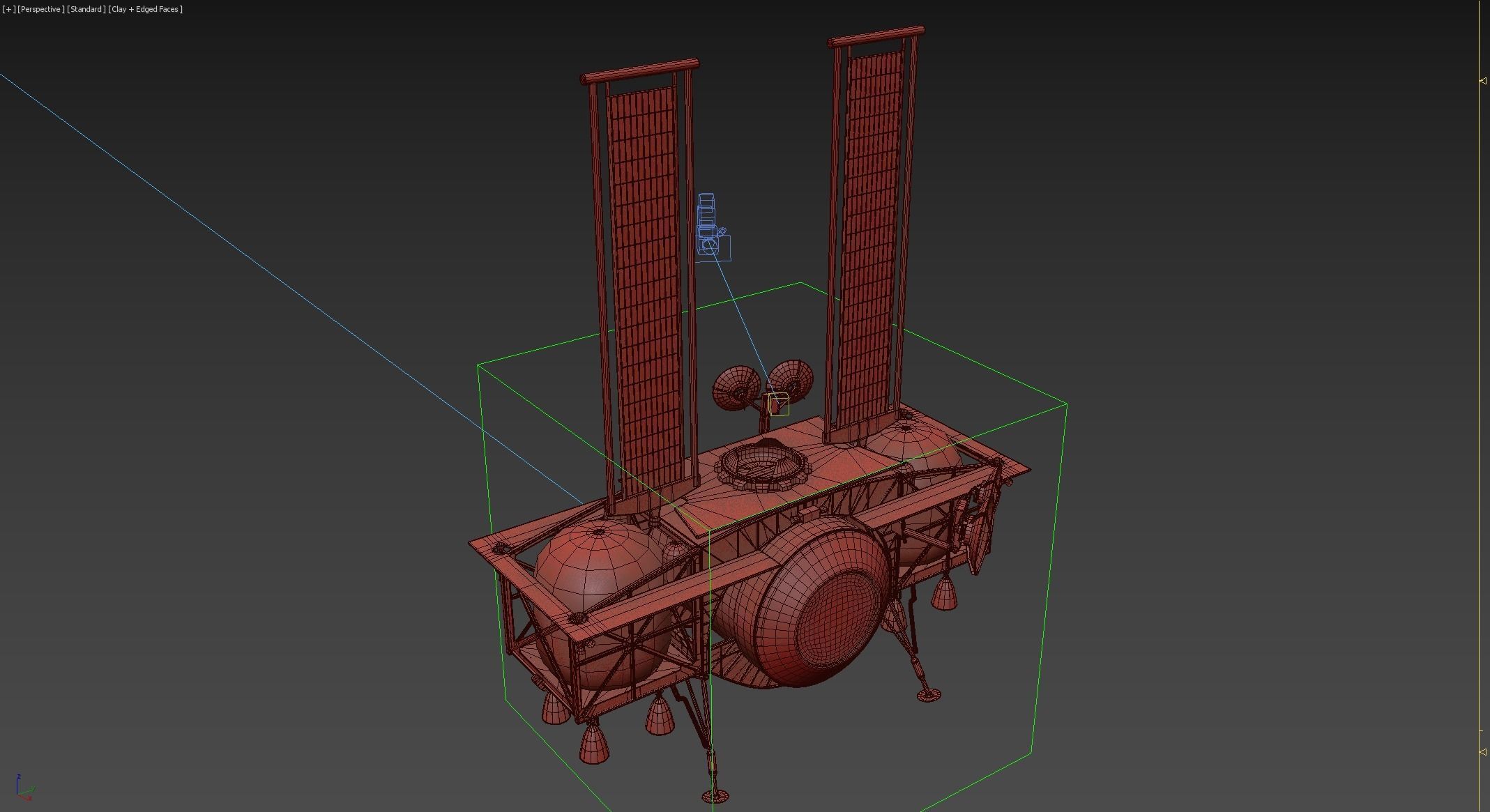 Lunar lander - Dynetics Human Landing System 3D model | CGTrader