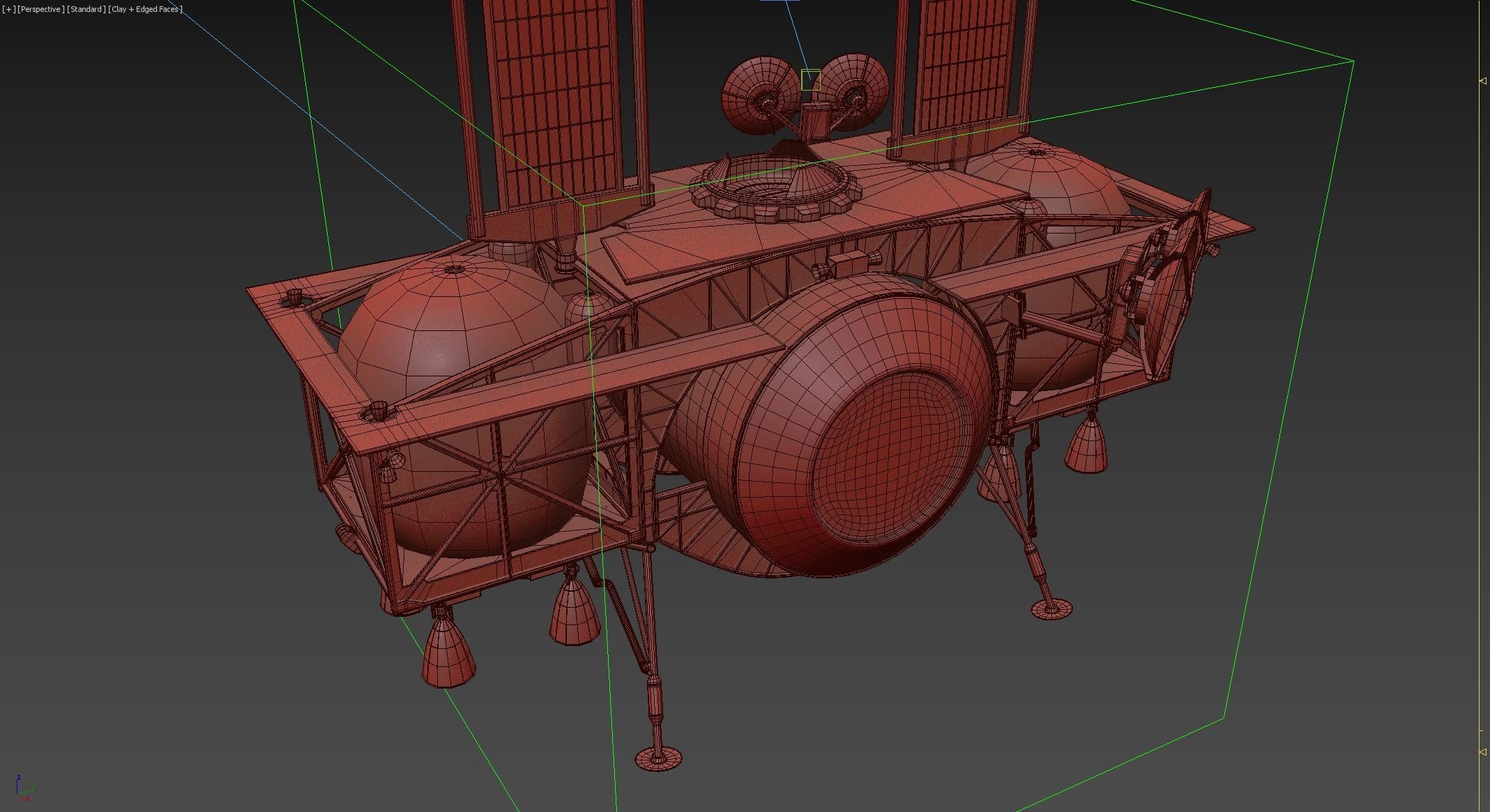 Lunar lander - Dynetics Human Landing System 3D model | CGTrader