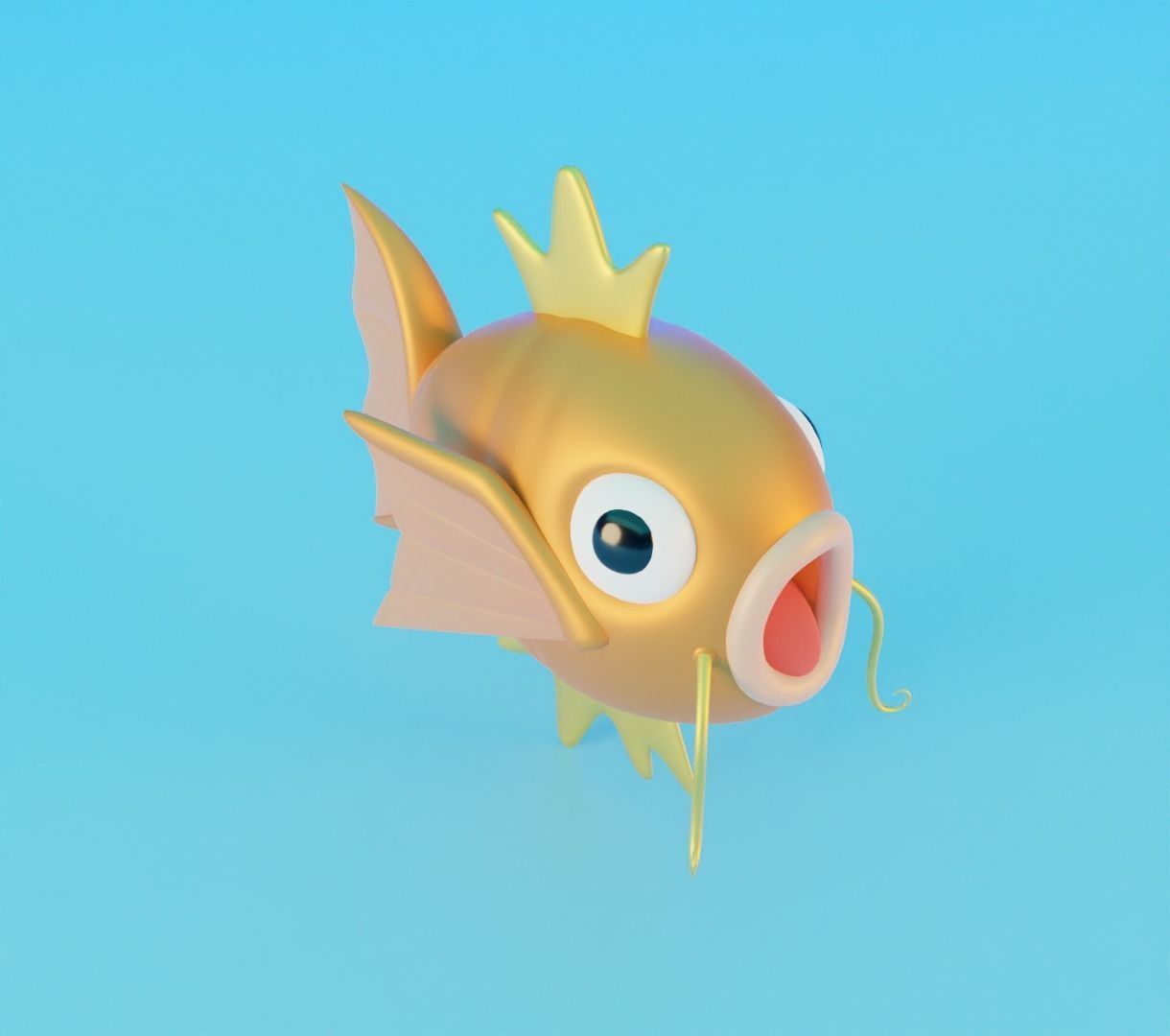 Magikarp 3D model for 3D print 3D model 3D printable | CGTrader