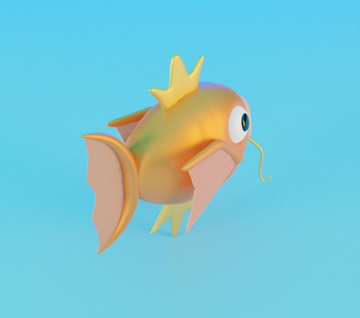 Magikarp 3D model for 3D print 3D model 3D printable | CGTrader