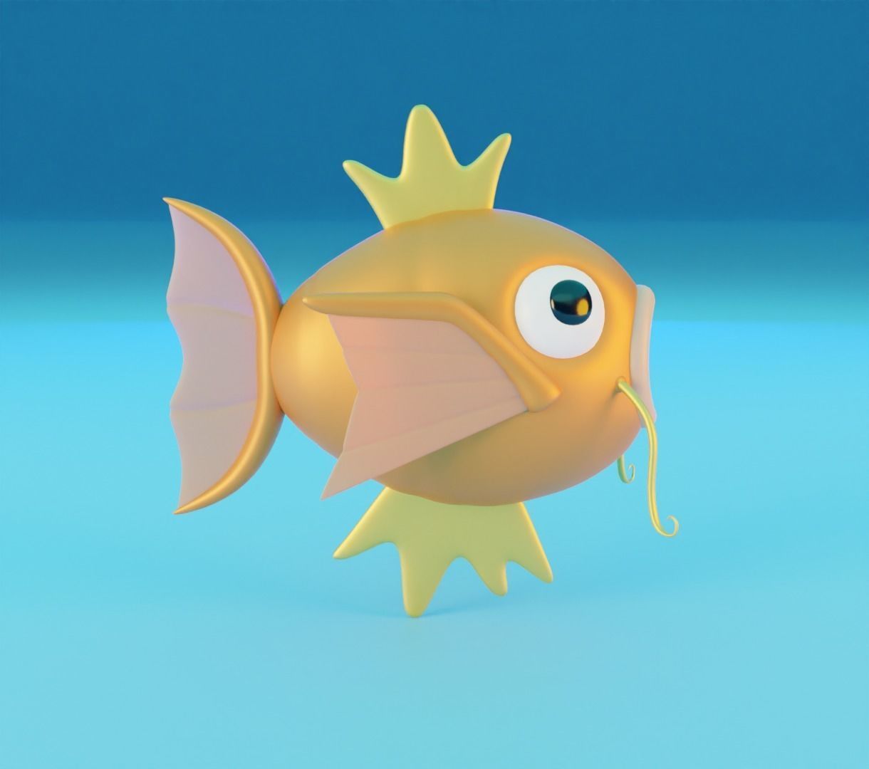 Magikarp 3D model for 3D print 3D model 3D printable | CGTrader