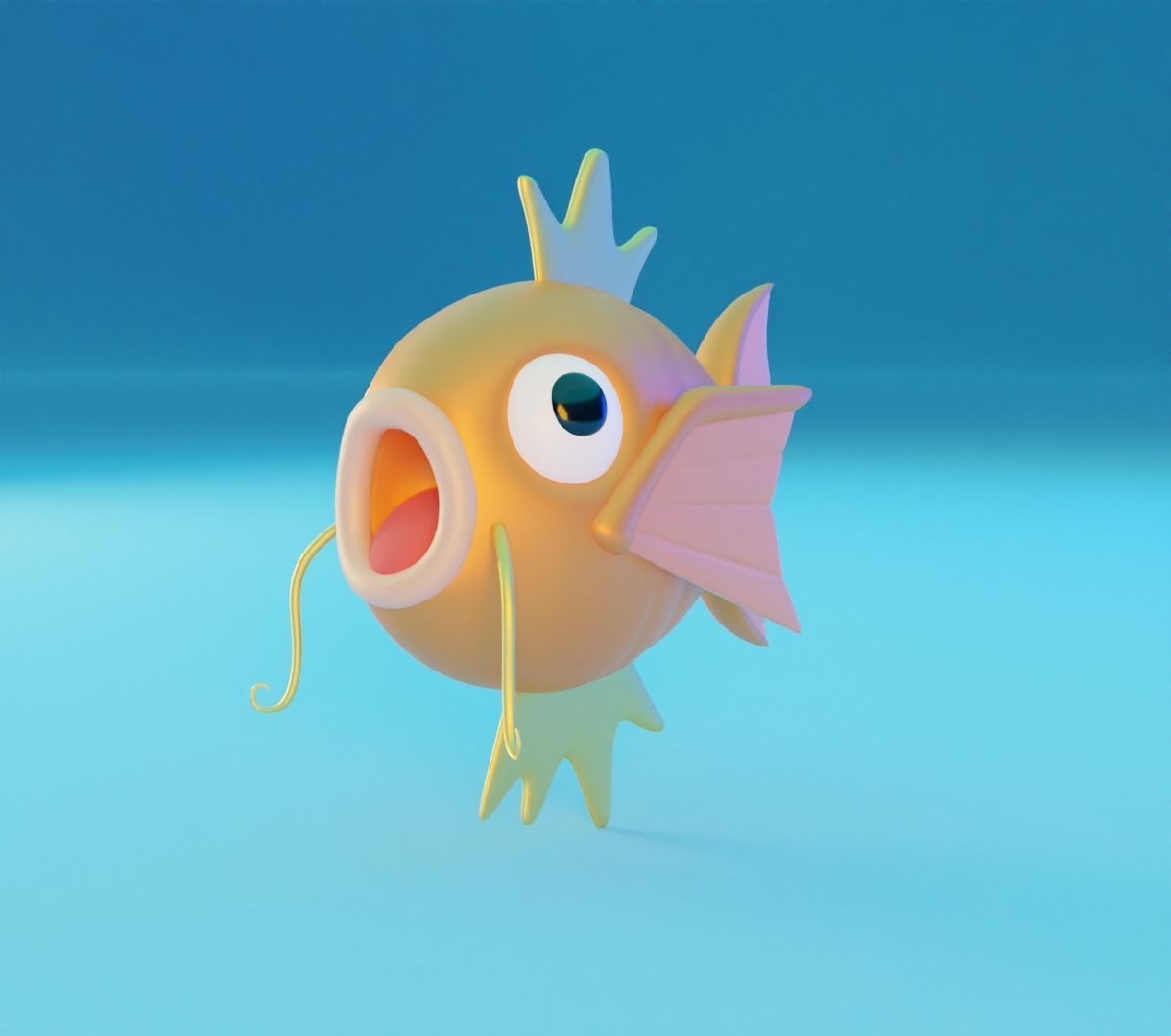 Magikarp 3D model for 3D print 3D model 3D printable | CGTrader
