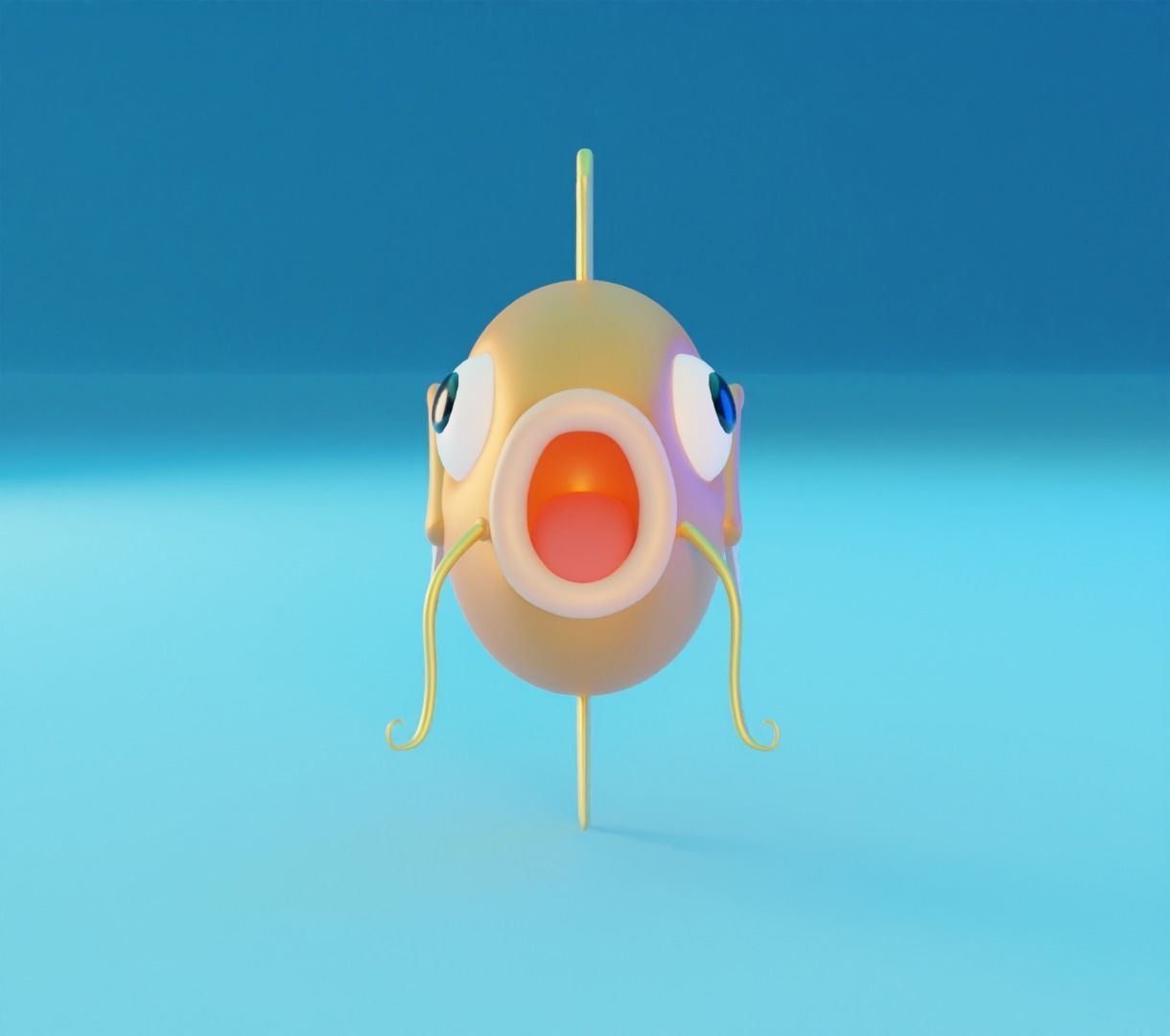 Magikarp 3D model for 3D print 3D model 3D printable | CGTrader