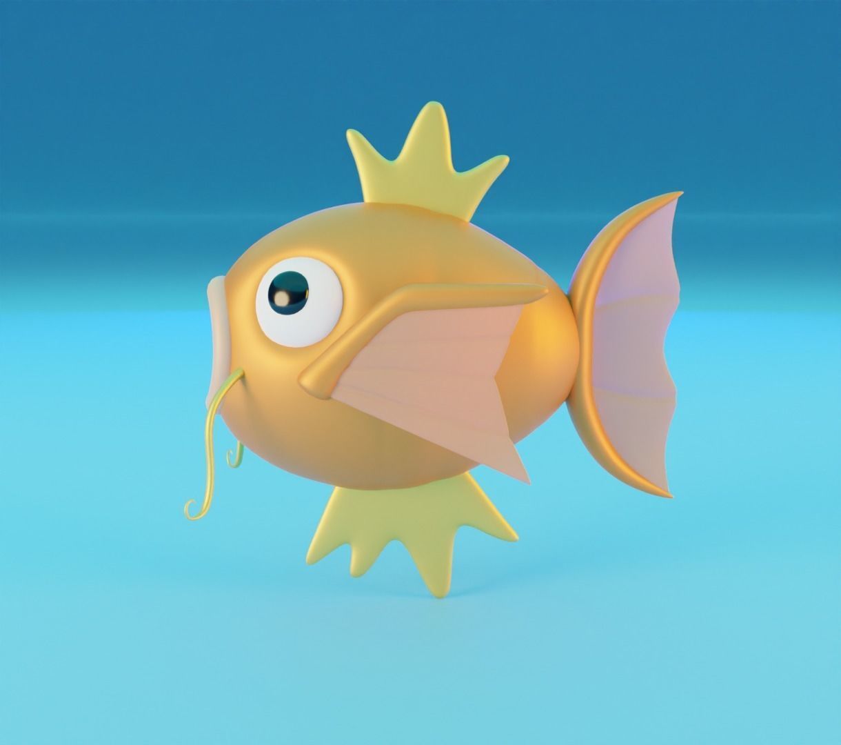 Magikarp 3D model for 3D print 3D model 3D printable | CGTrader