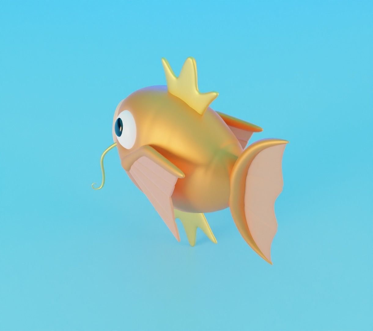 Magikarp 3D model for 3D print 3D model 3D printable | CGTrader