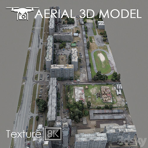 CITY AERIAL SCAN-91 3D model | CGTrader