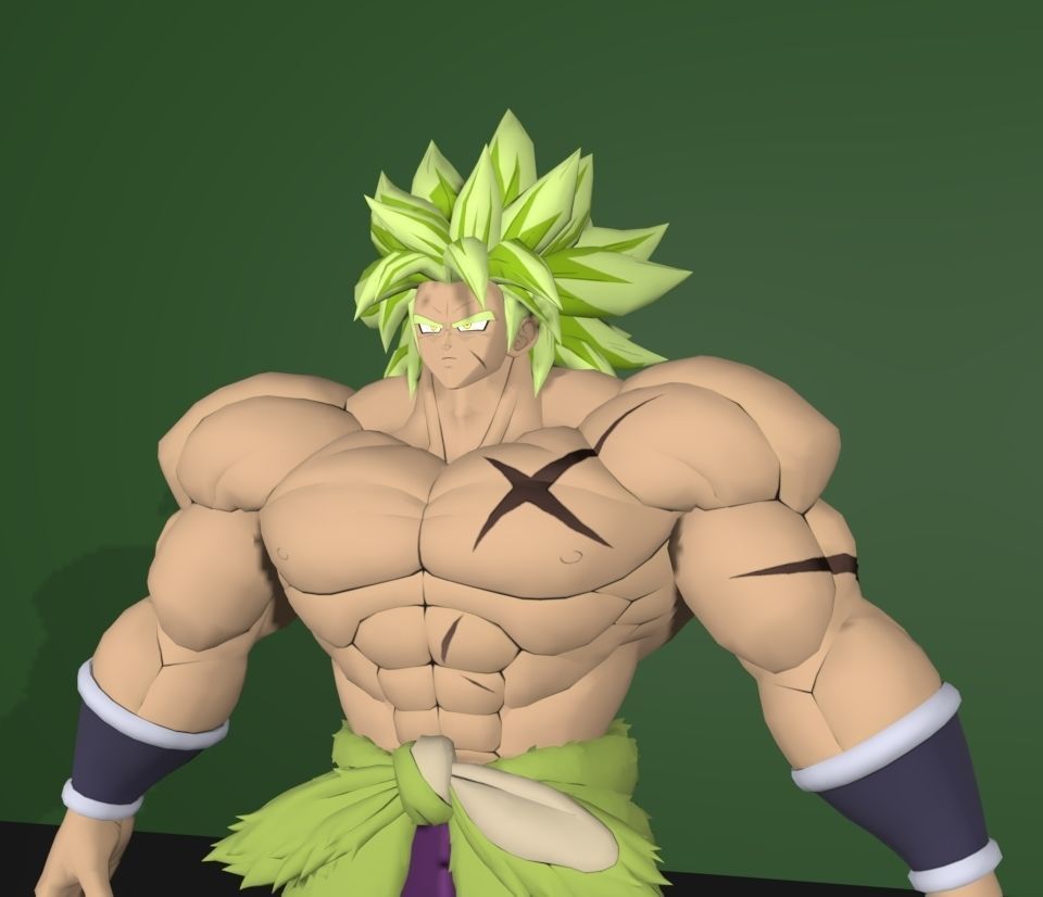 broly ssj 3D model animated rigged | CGTrader