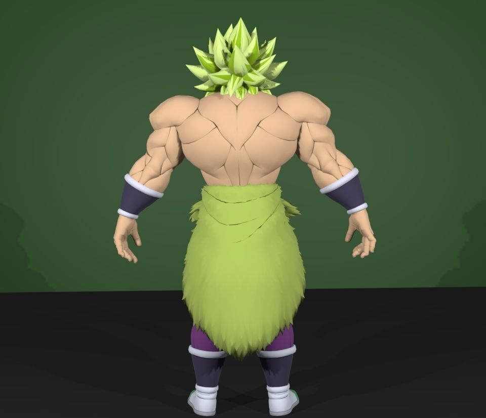 broly ssj 3D model animated rigged | CGTrader