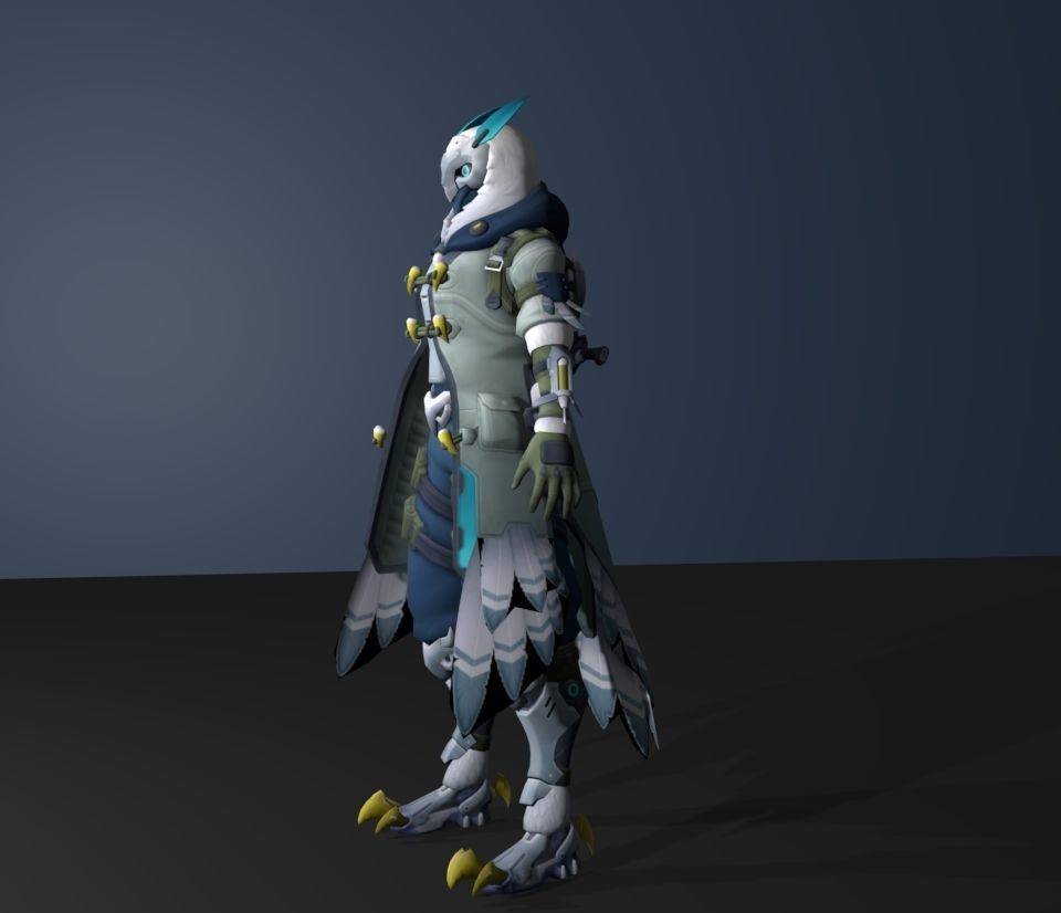 ana snow owl 3D model animated rigged | CGTrader