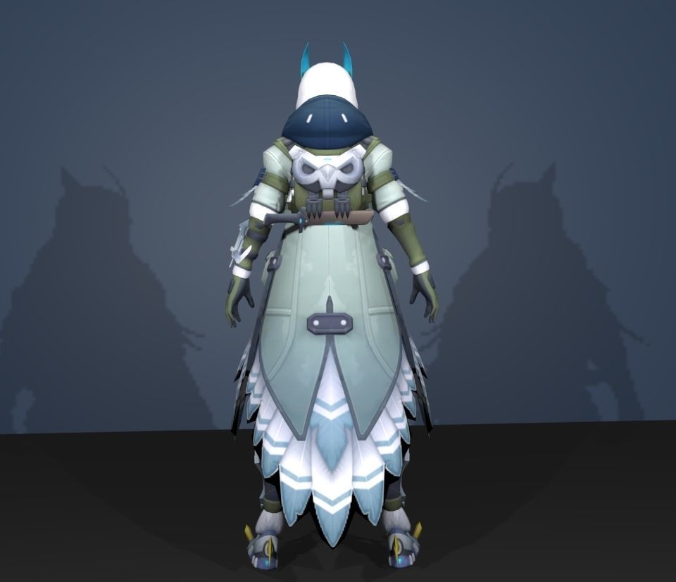 ana snow owl 3D model animated rigged | CGTrader