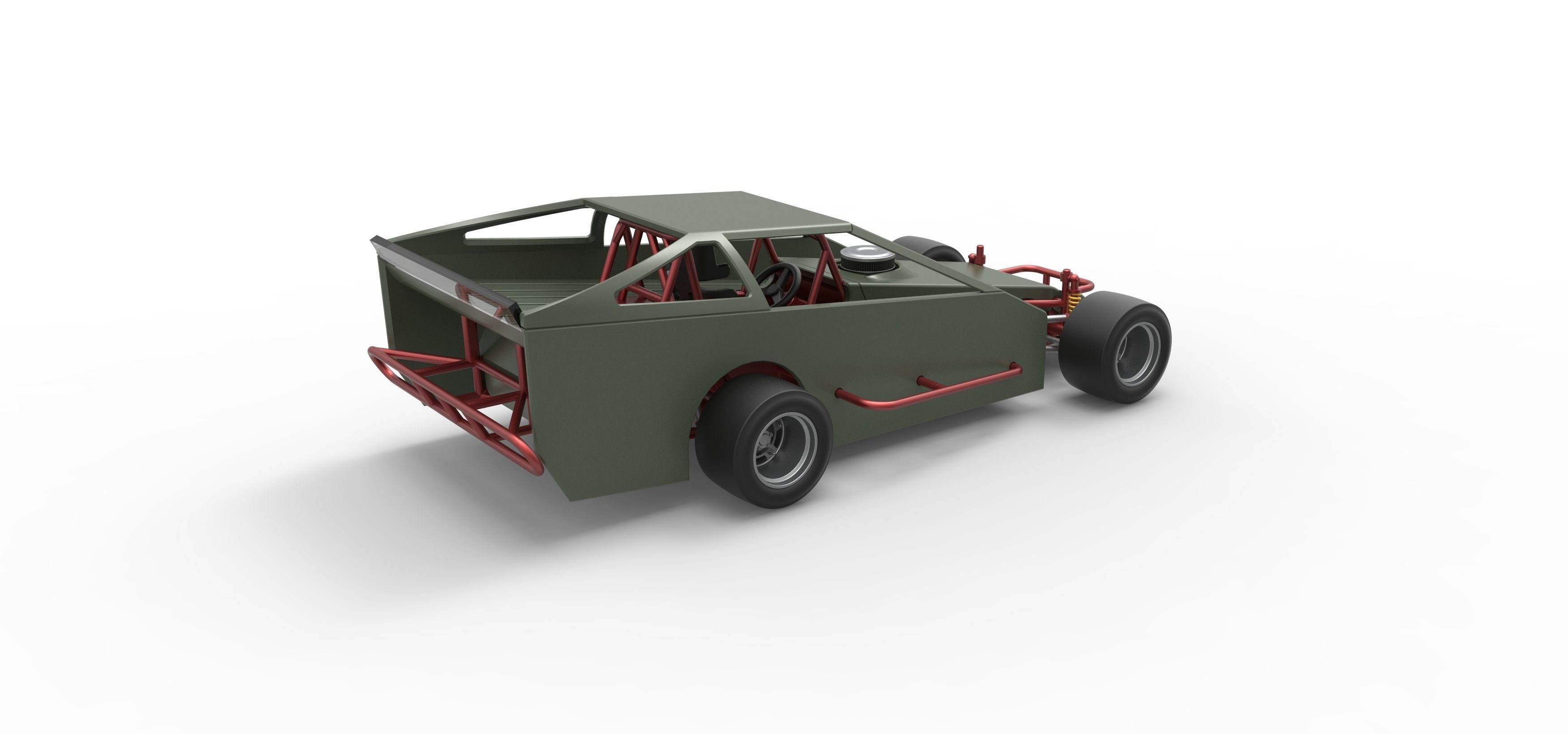 Vintage Asphalt Modified stock car V4 Scale 1 to 25 3D model 3D ...