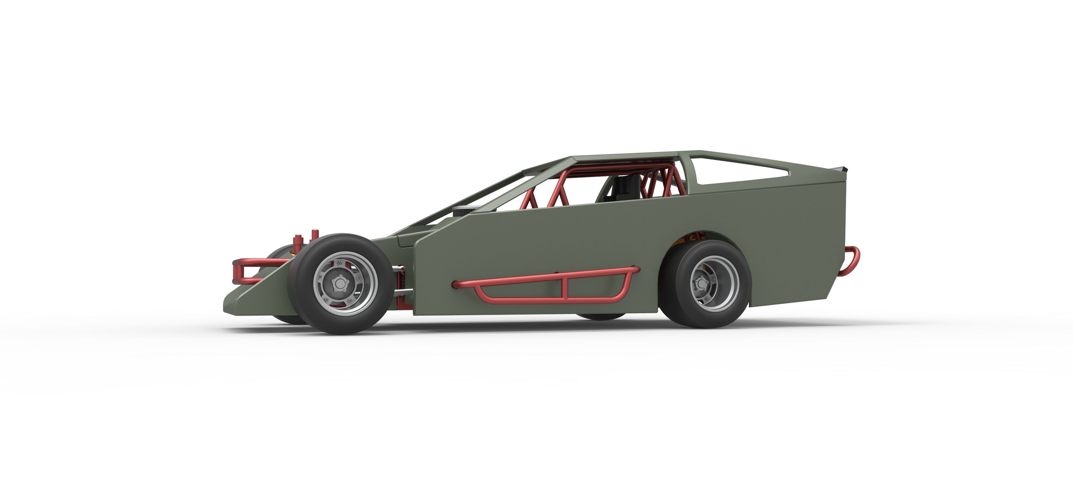 Diecast Vintage Asphalt Modified stock car V4 Scale 1 to 25 3D model 3D ...