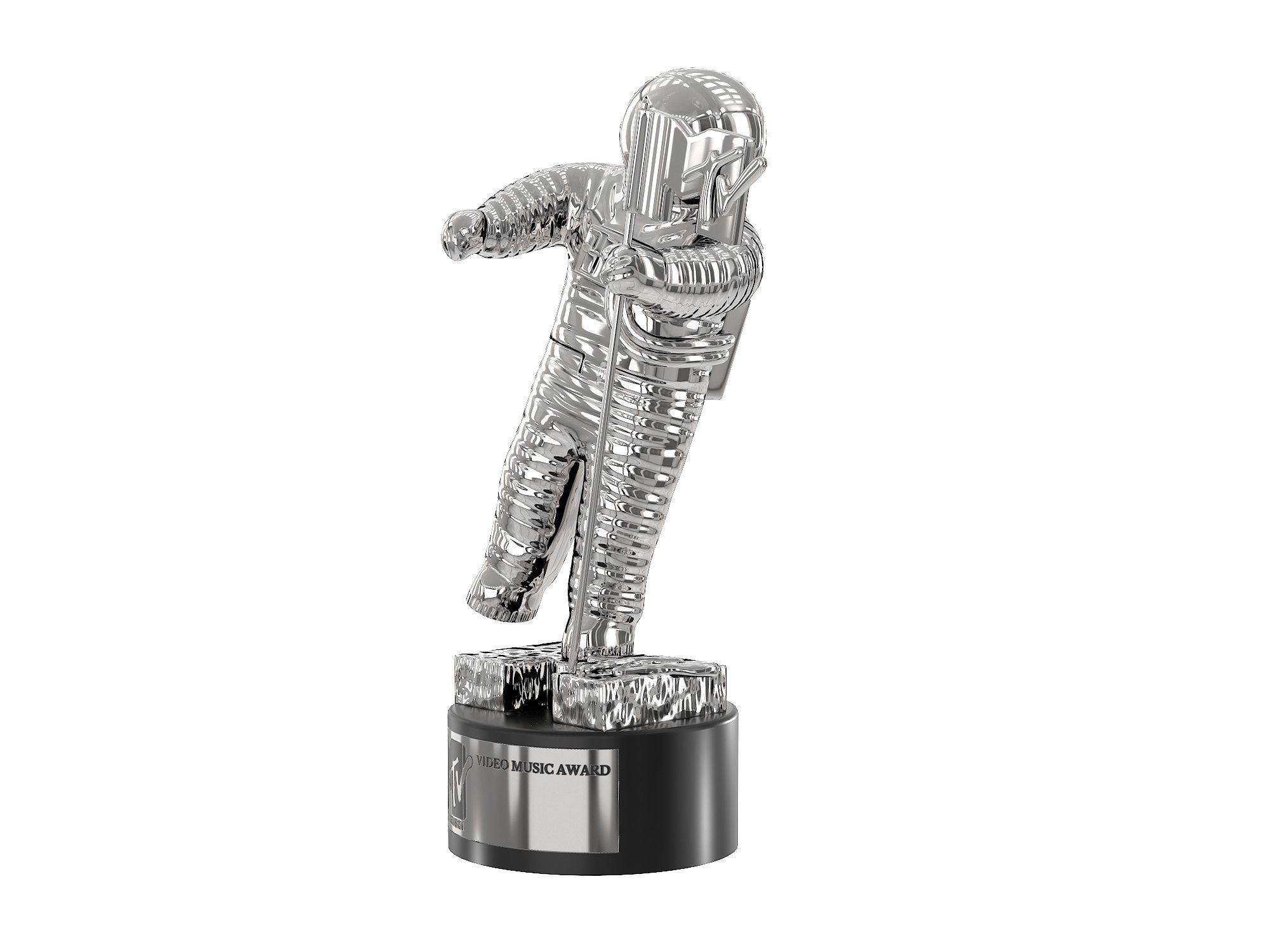 3D model MTV Video Music Award Moonman Statuette trophy VR / AR / low ...