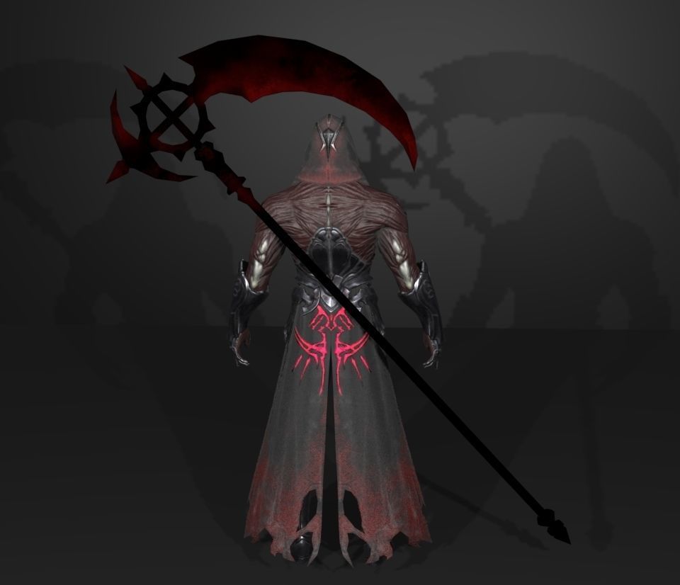 moon shadow death 3D model animated rigged | CGTrader