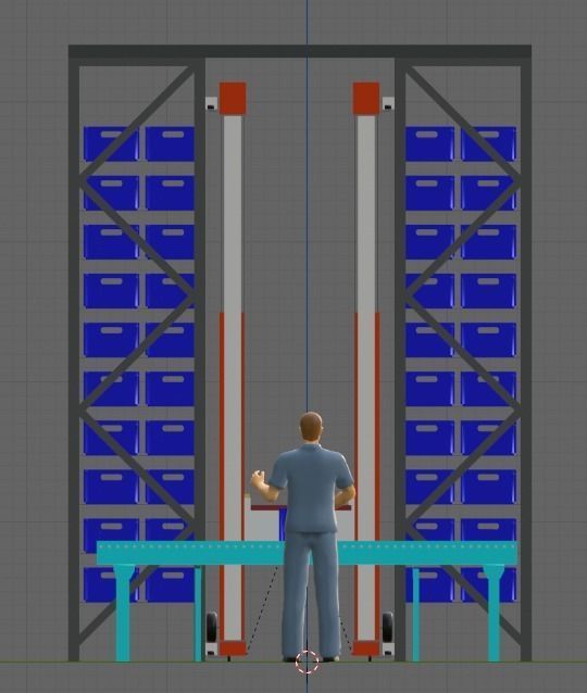 Multi Level Shuttle Automated Storage System 3D Designed model 3D model ...