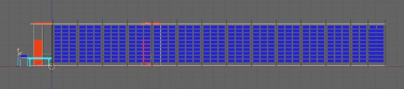 Multi Level Shuttle Automated Storage System 3D Designed model 3D model ...