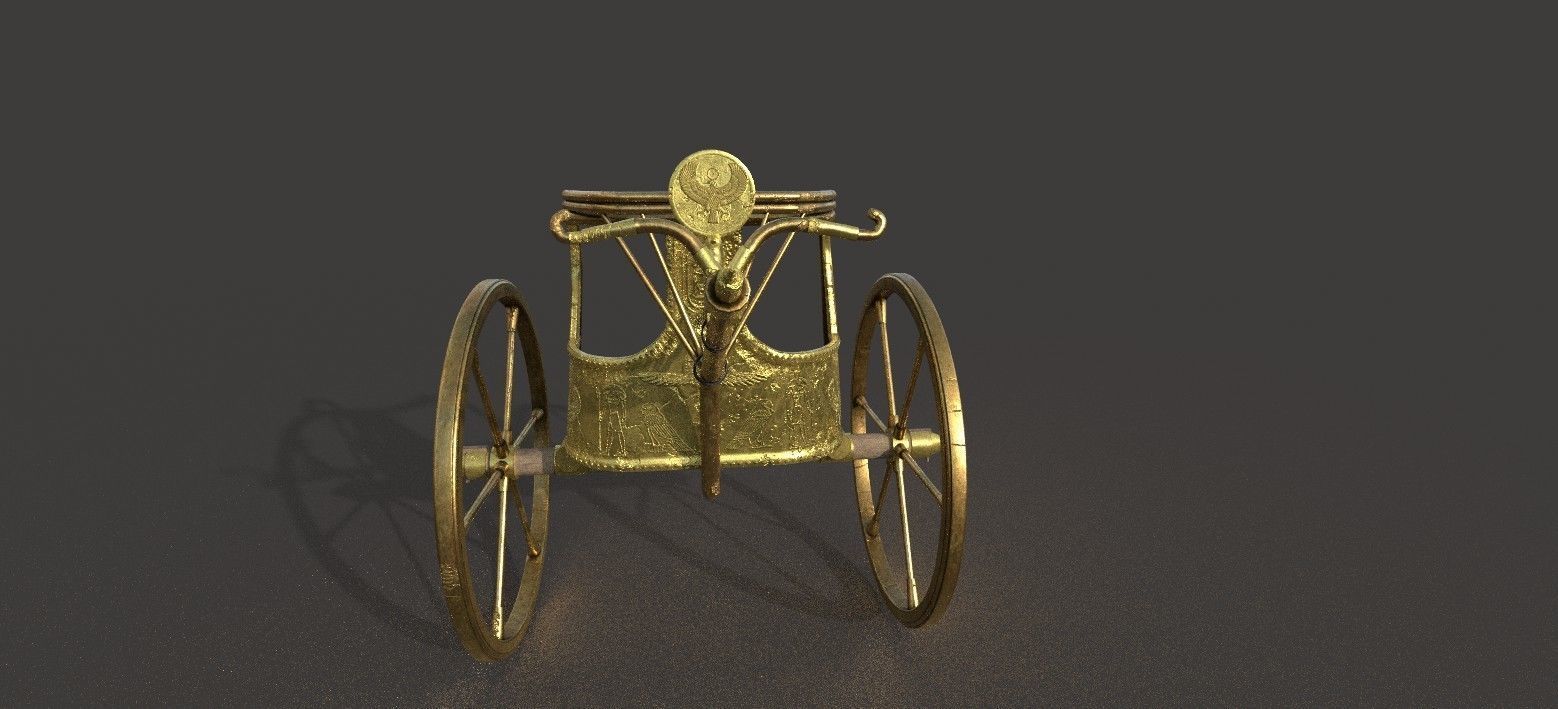 3D model Tutankhamun Ancient Egypt GOLD CHARIT 3D MODEL VR / AR / low ...