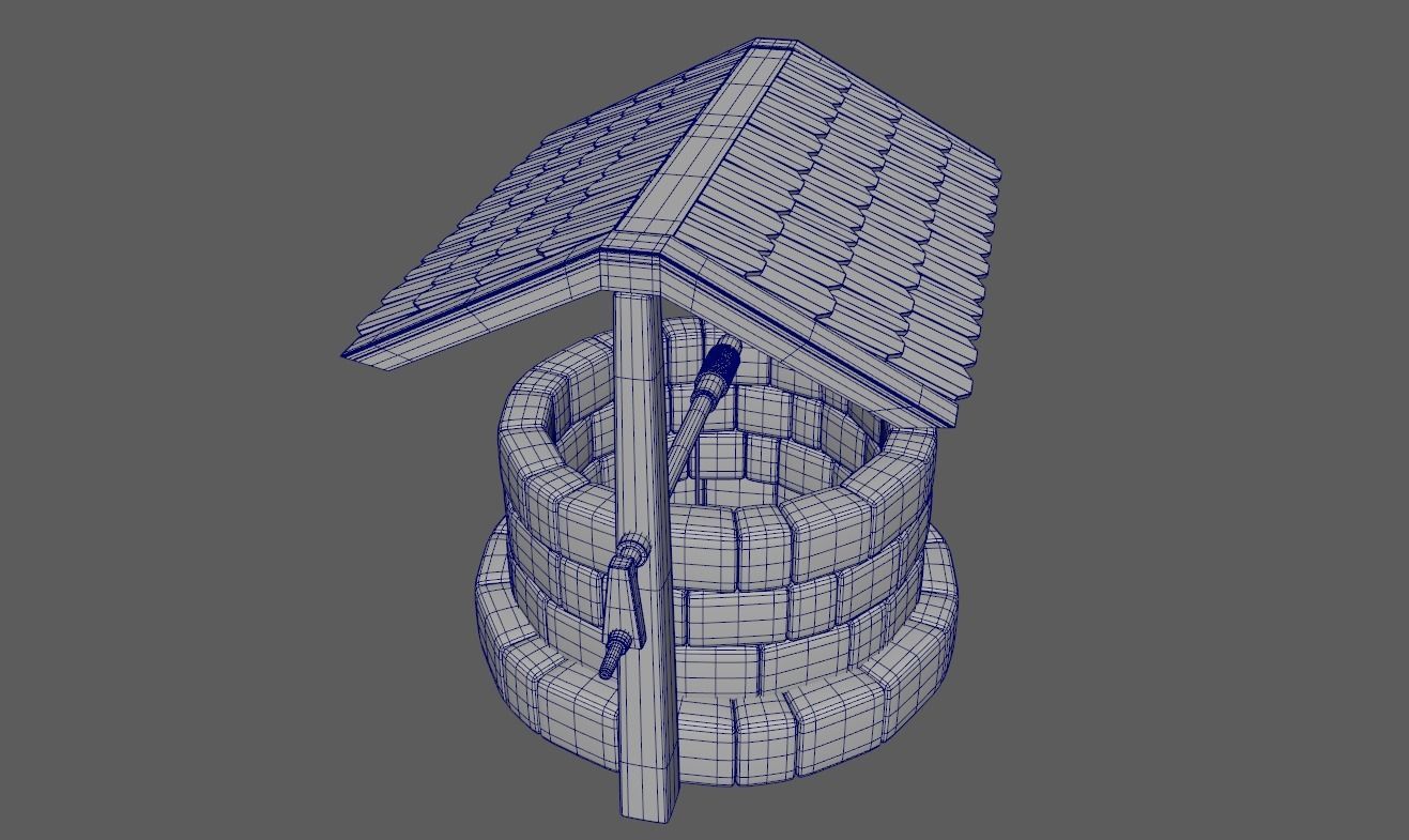 3d model Well pbr free VR / AR / low-poly 3D model | CGTrader