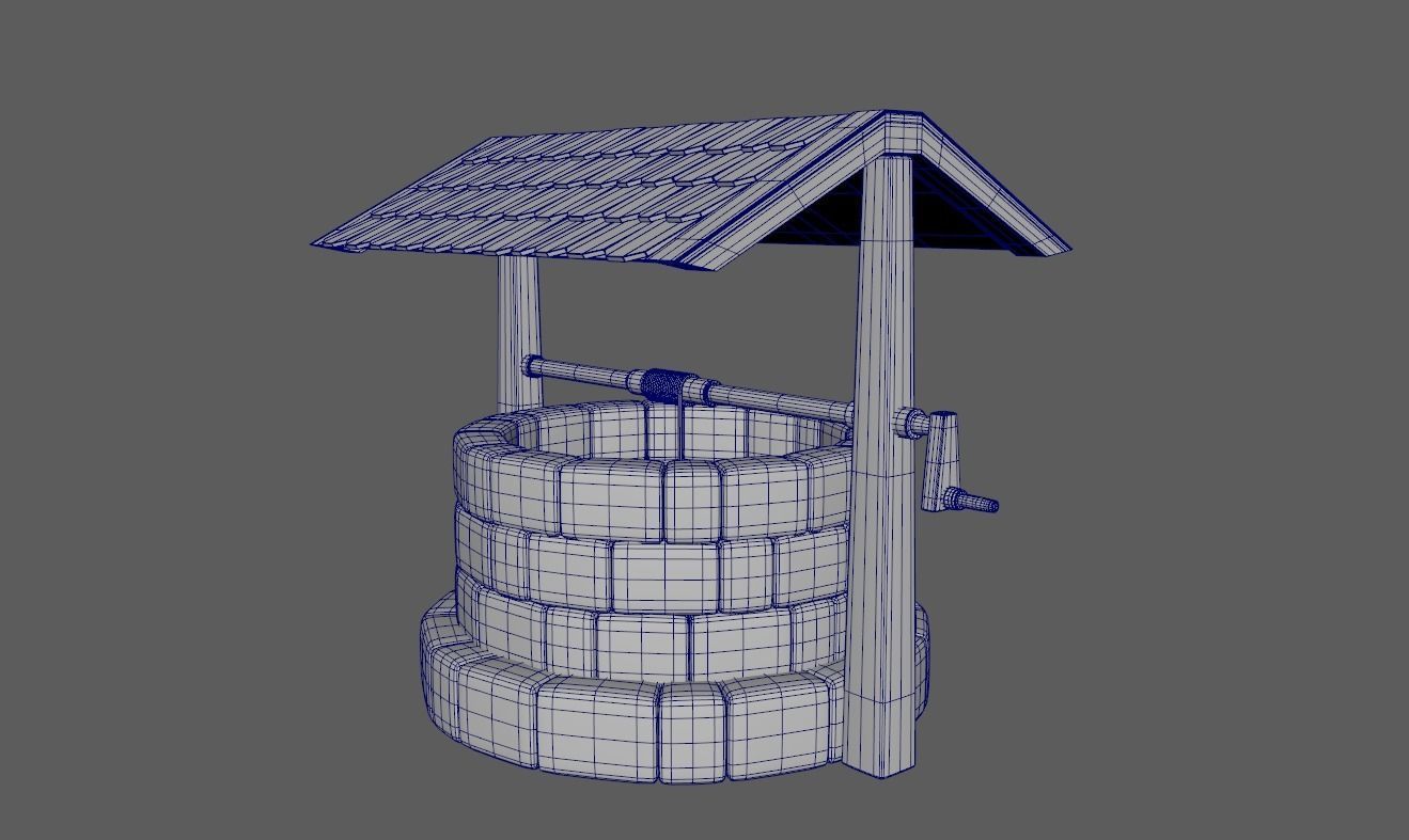 3d model Well pbr free VR / AR / low-poly 3D model | CGTrader