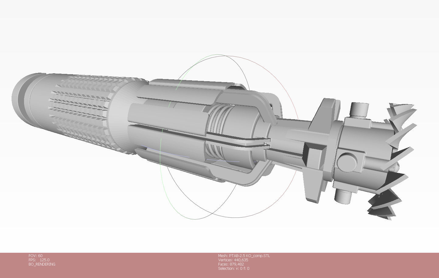 Submunition for cluster avia bomb PTAB 2 5 KO 3Dprintable 3D model ...