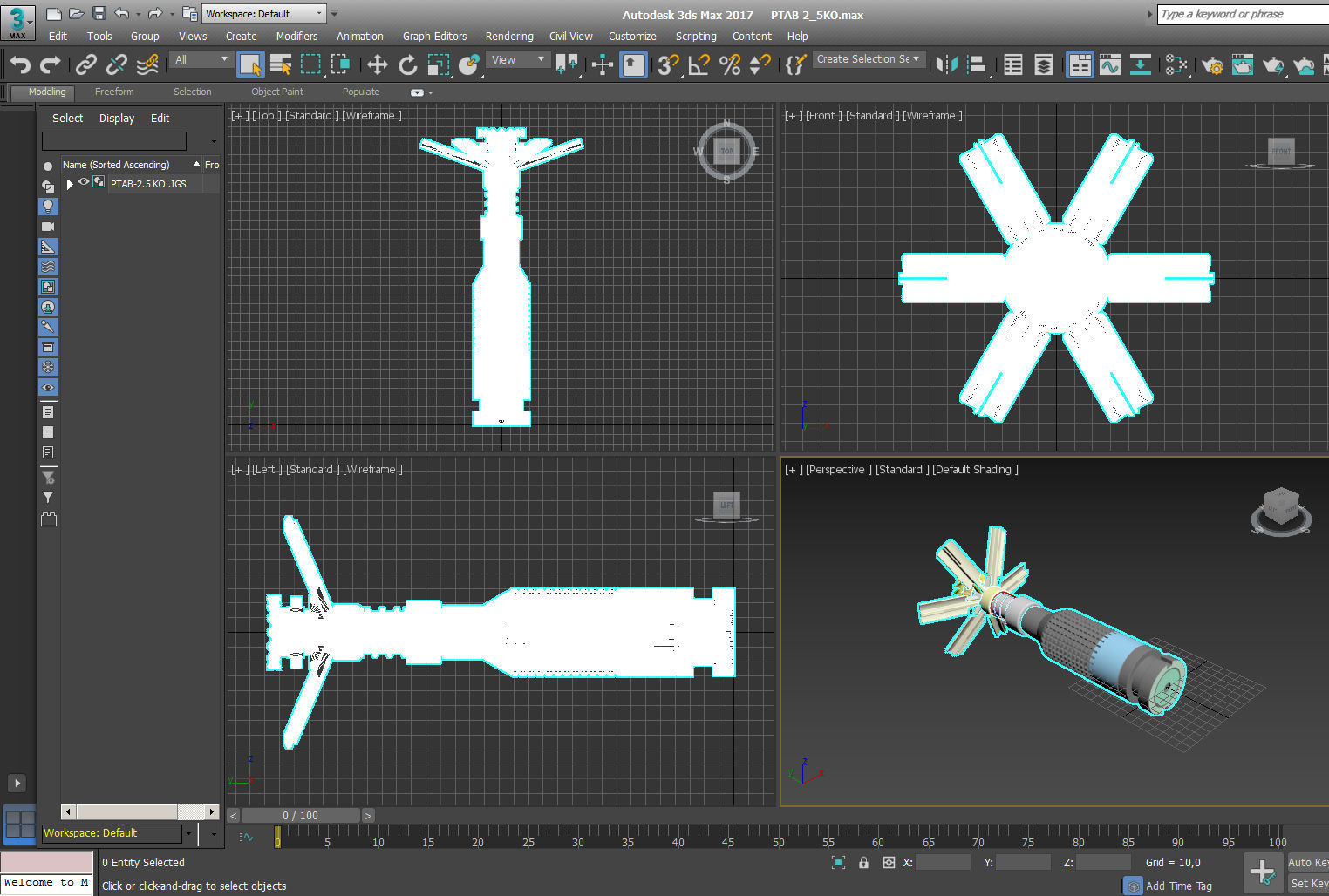 Submunition for cluster avia bomb PTAB 2 5 KO 3Dprintable 3D model ...