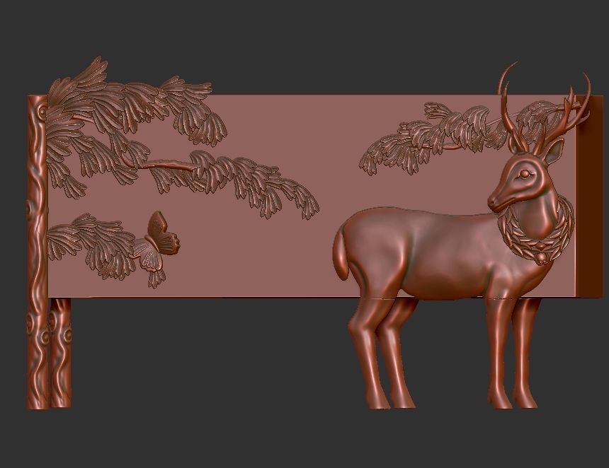 deer buffet - Land and Sky Buffet 3D model 3D printable | CGTrader