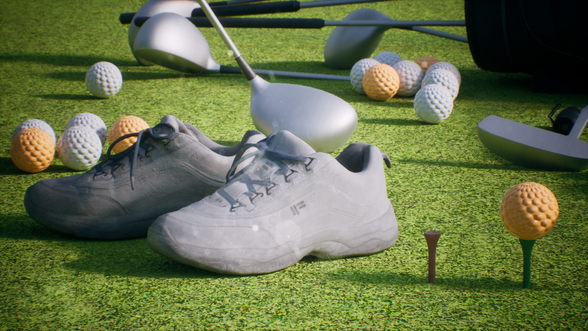 3D model Golf Props 12 Assets VR / AR / low-poly | CGTrader