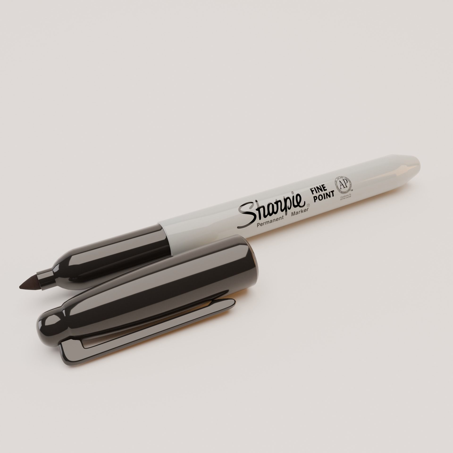 Sharpie Permanent Marker Fine Point 3D model | CGTrader
