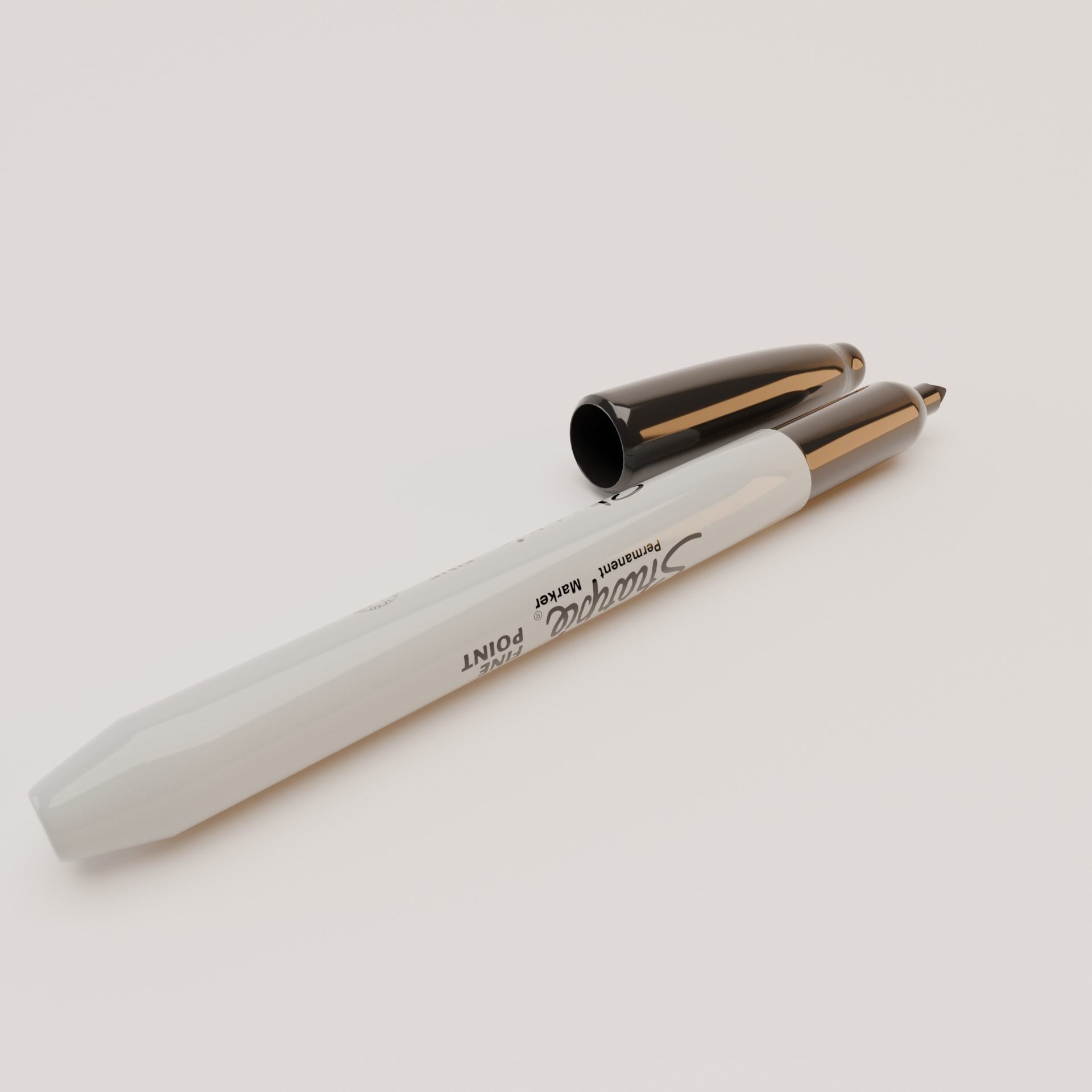 Sharpie Permanent Marker Fine Point 3D model | CGTrader