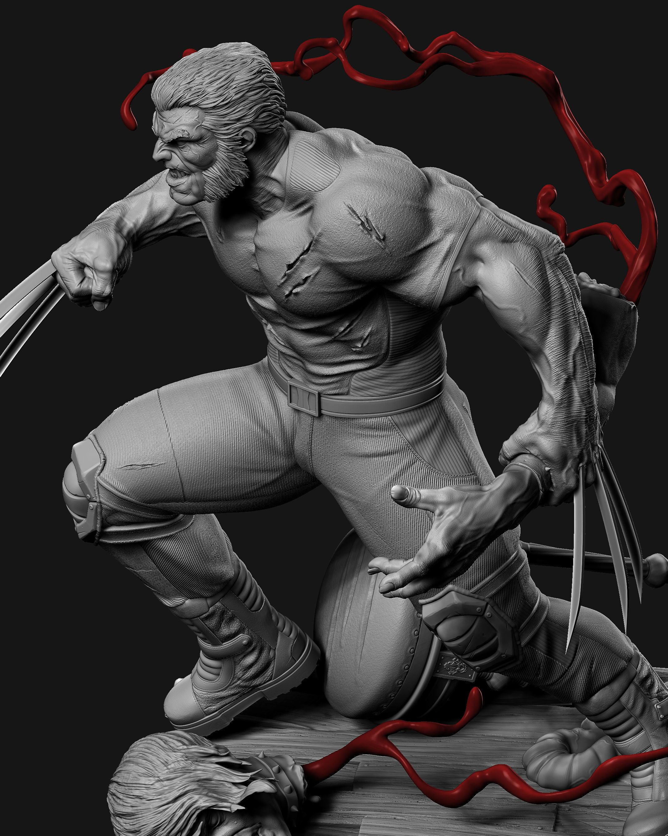 Old Man Logan 3D model 3D printable | CGTrader