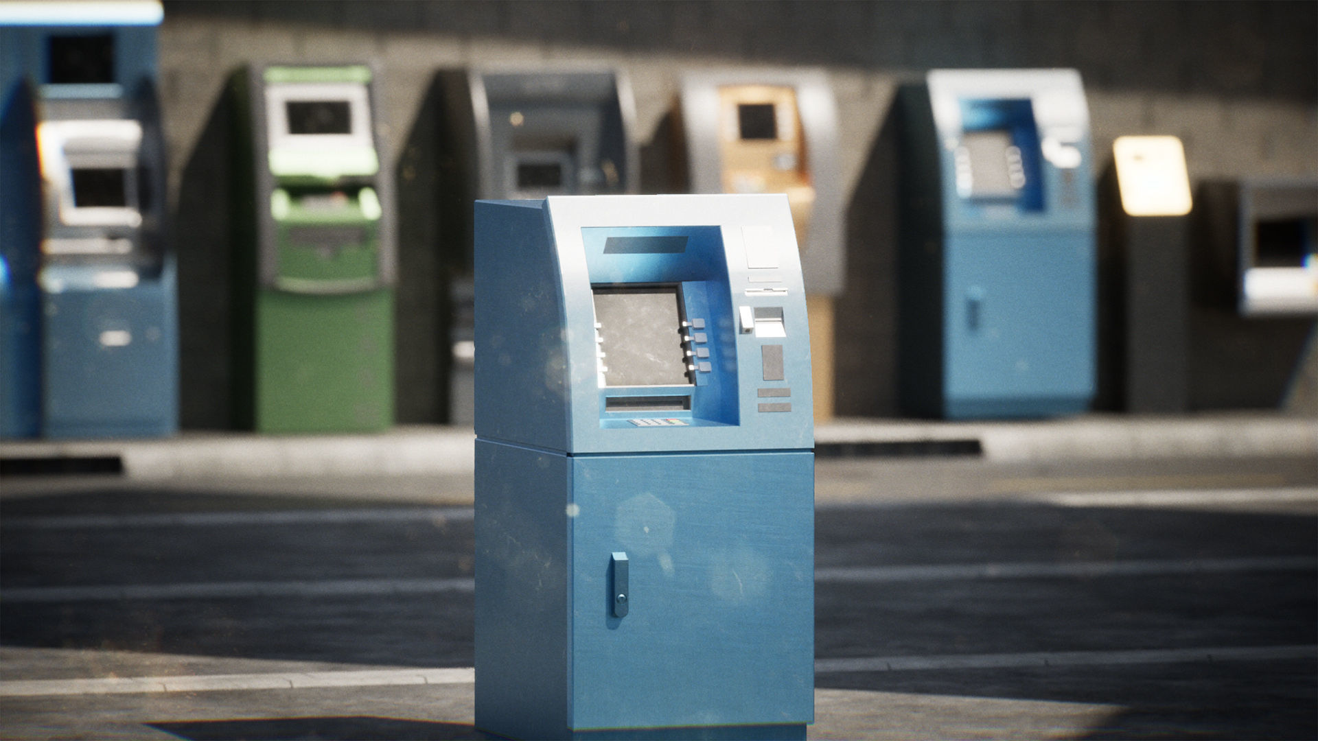 3D model ATM Machines 10 assets VR / AR / low-poly | CGTrader