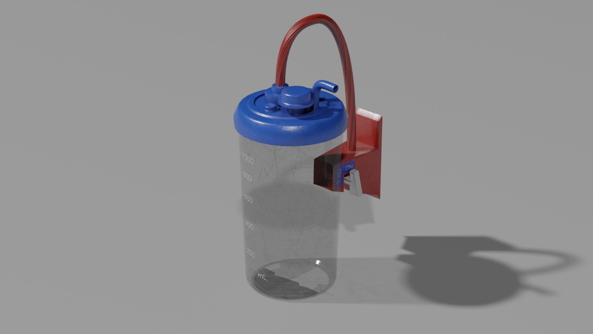 Wall Suction Caniste 3D model | CGTrader