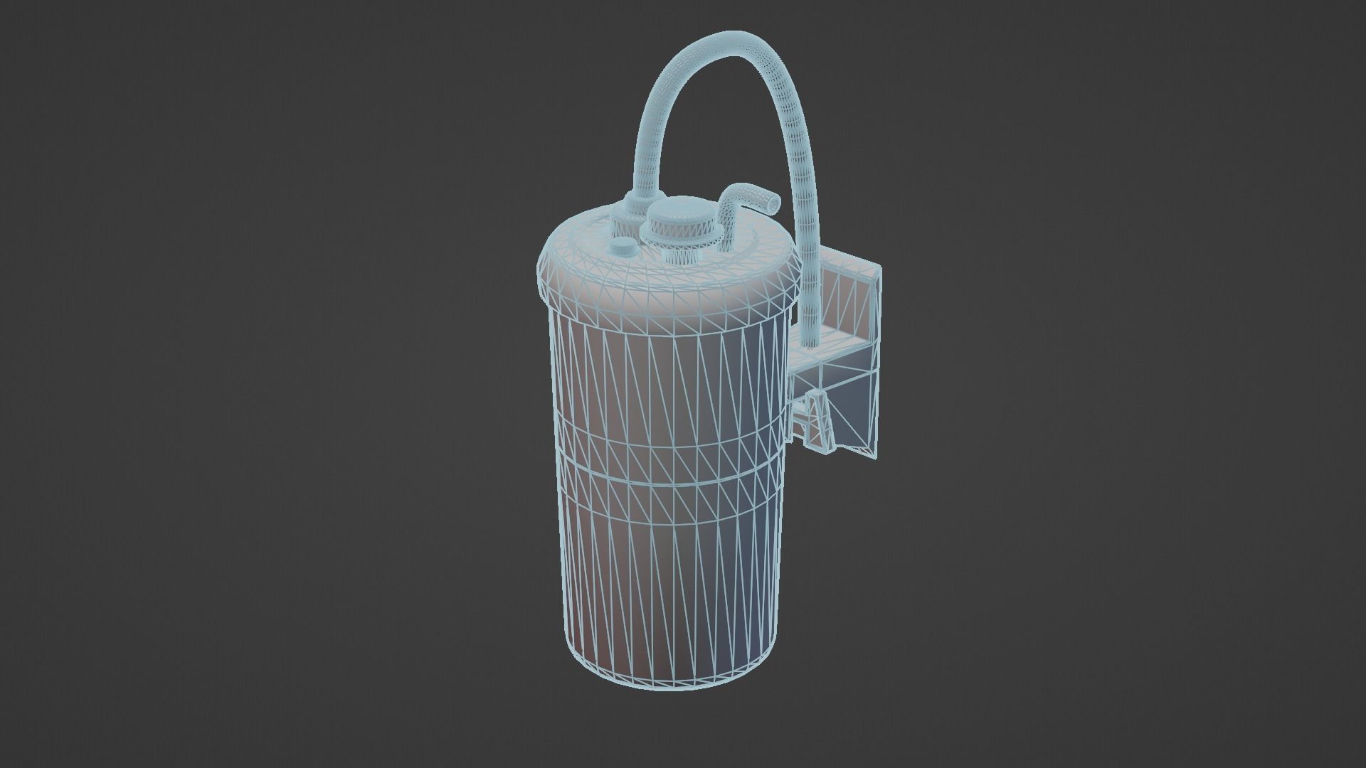Wall Suction Caniste 3D model | CGTrader