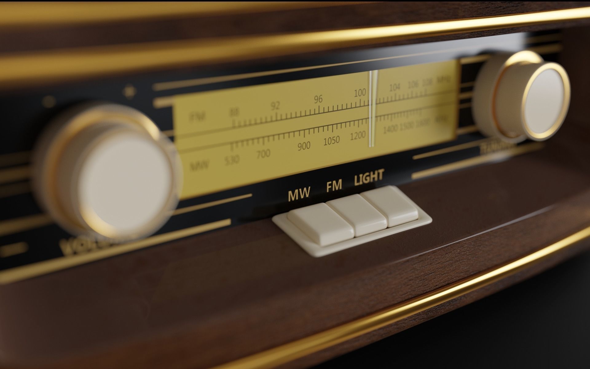 Old Radio 3d Model 3D model | CGTrader