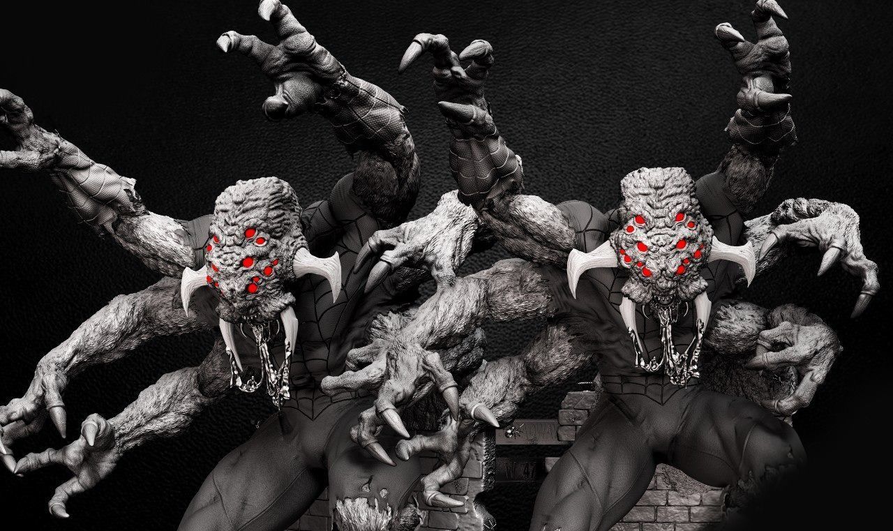 Spectacular Spider-Man Monster Sculpture 500mm 3D model 3D printable ...