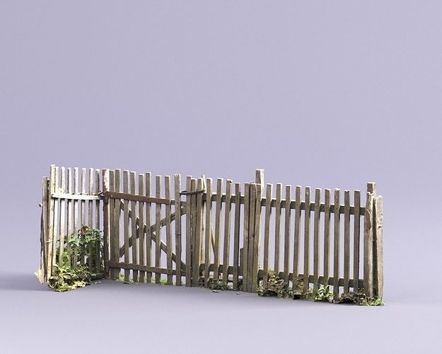 S00036 Fence game-asset 3D model | CGTrader