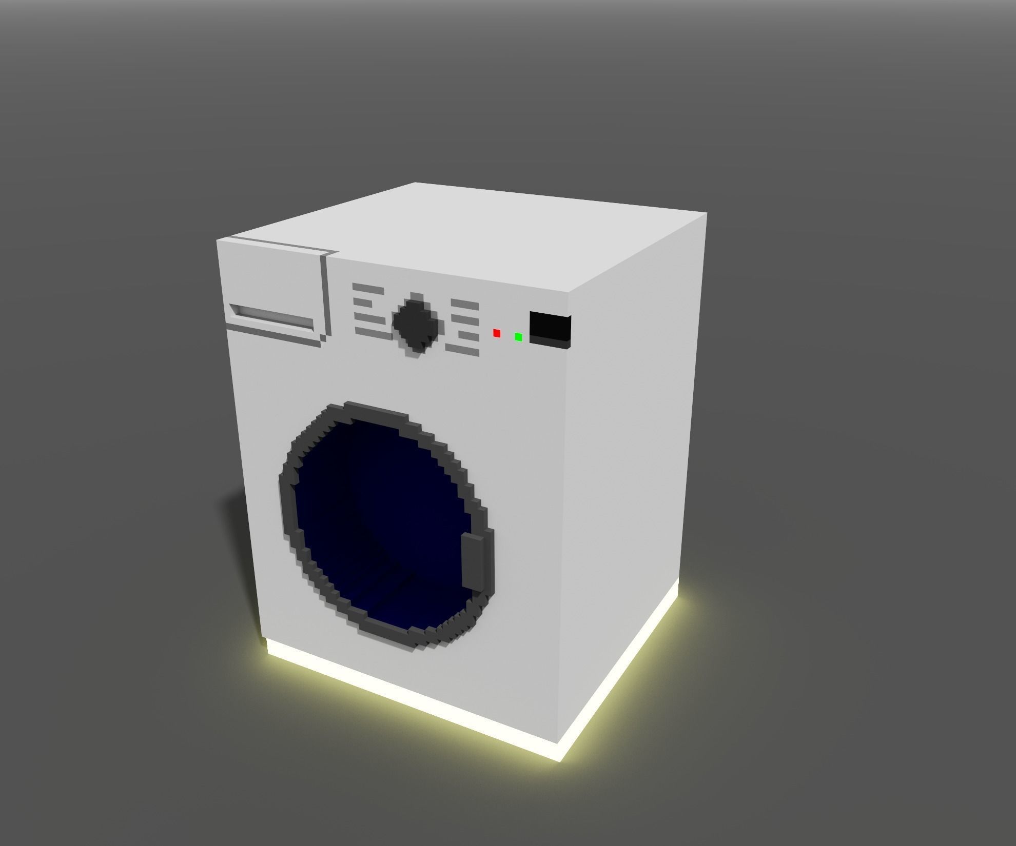3D model Voxel washing machine VR / AR / low-poly | CGTrader