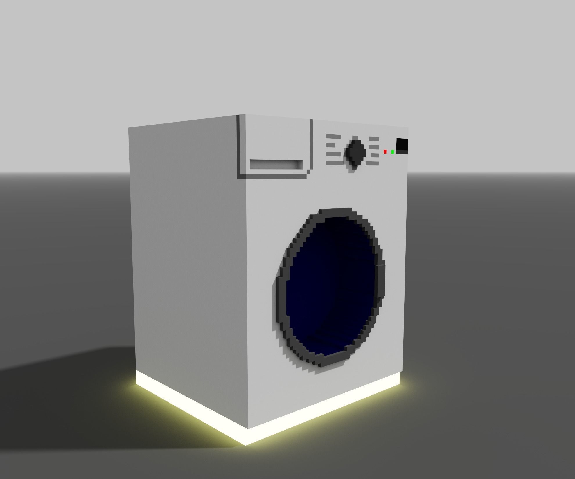 3D model Voxel washing machine VR / AR / low-poly | CGTrader