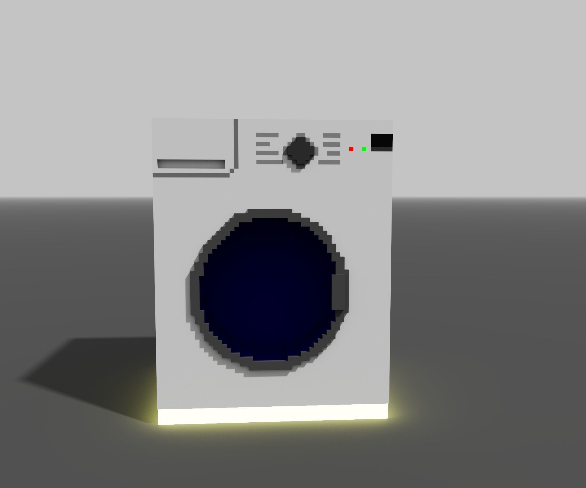 3D model Voxel washing machine VR / AR / low-poly | CGTrader