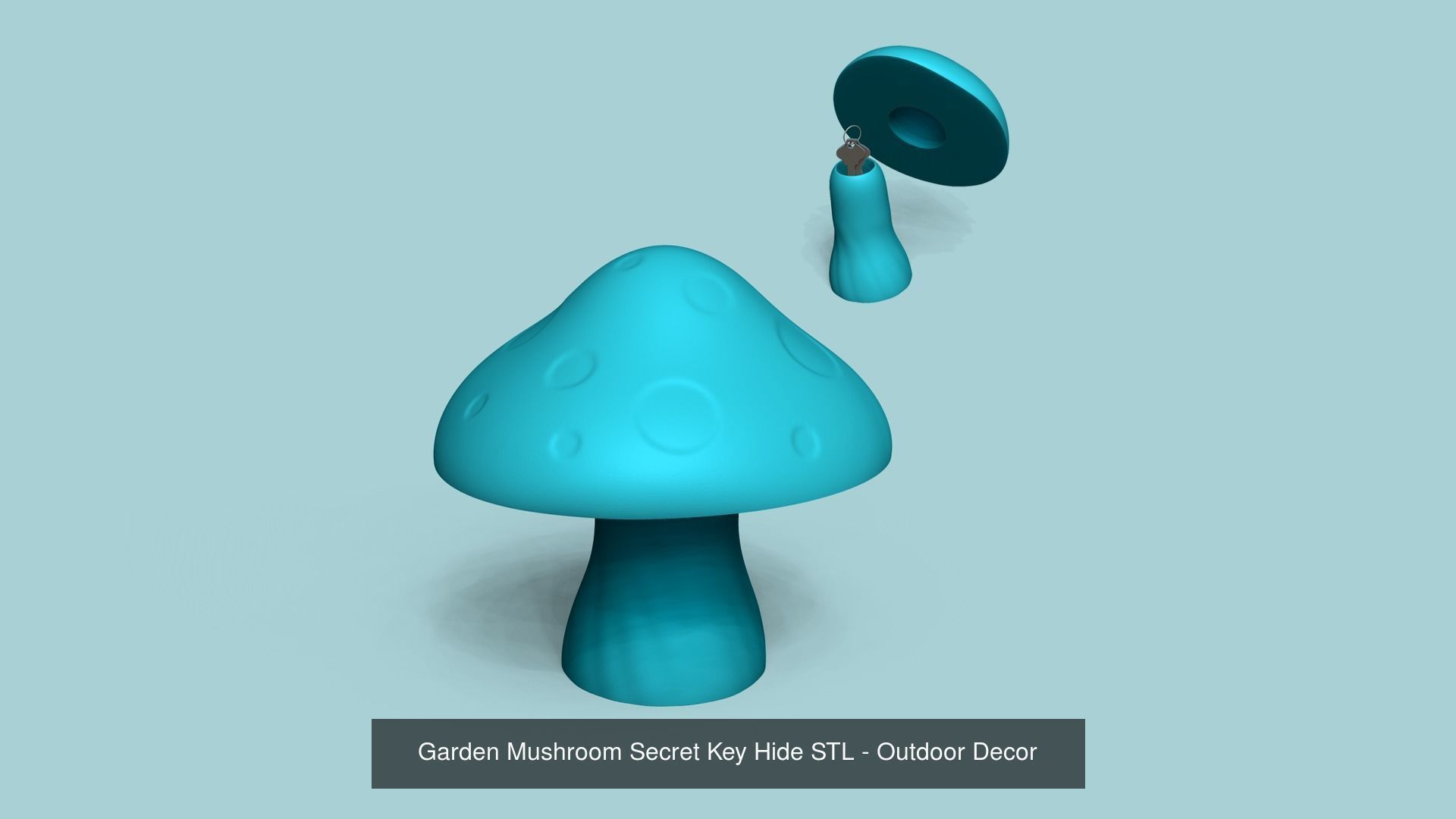 04 Outdoor Secret Key Hide STL - Garden Decor 3D Model Collection 3D ...