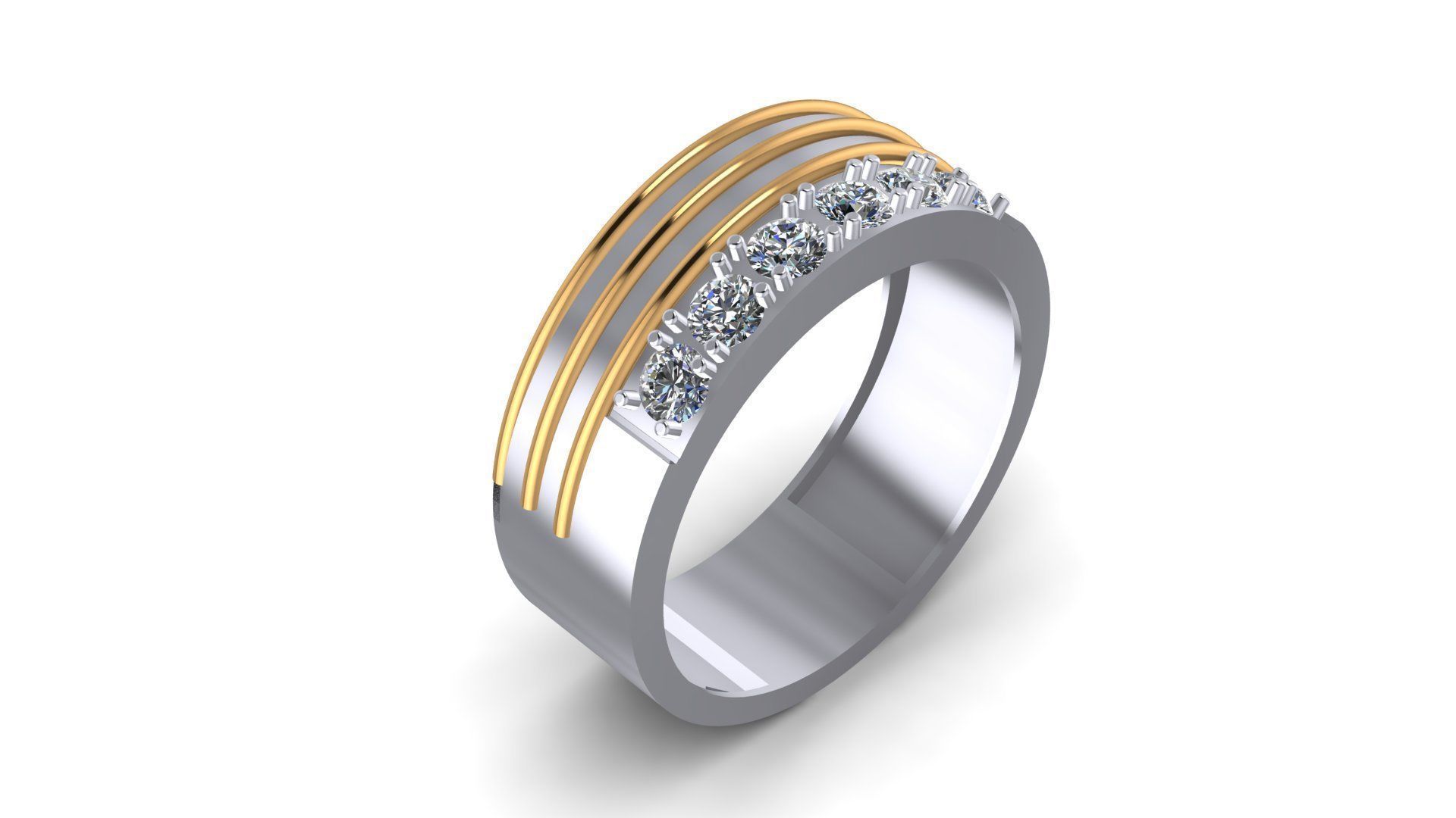 ROUND BRILLIANT DIAMOND RING 3D MODEL 3D model 3D printable | CGTrader